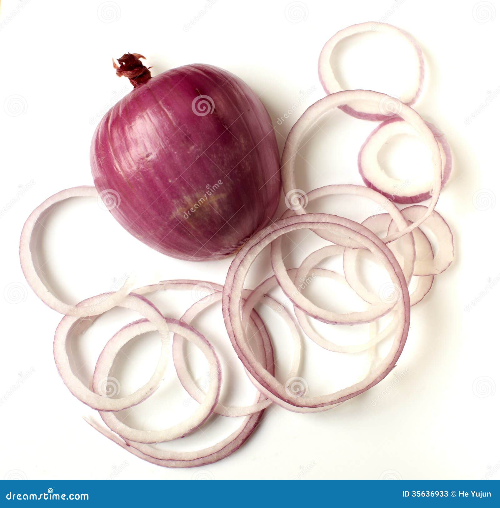 Sliced Red Onion stock image. Image of shape, grow, flavor - 35636933