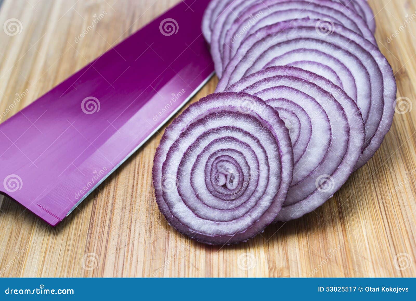 Sliced red onions. stock image. Image of food, color - 53025517