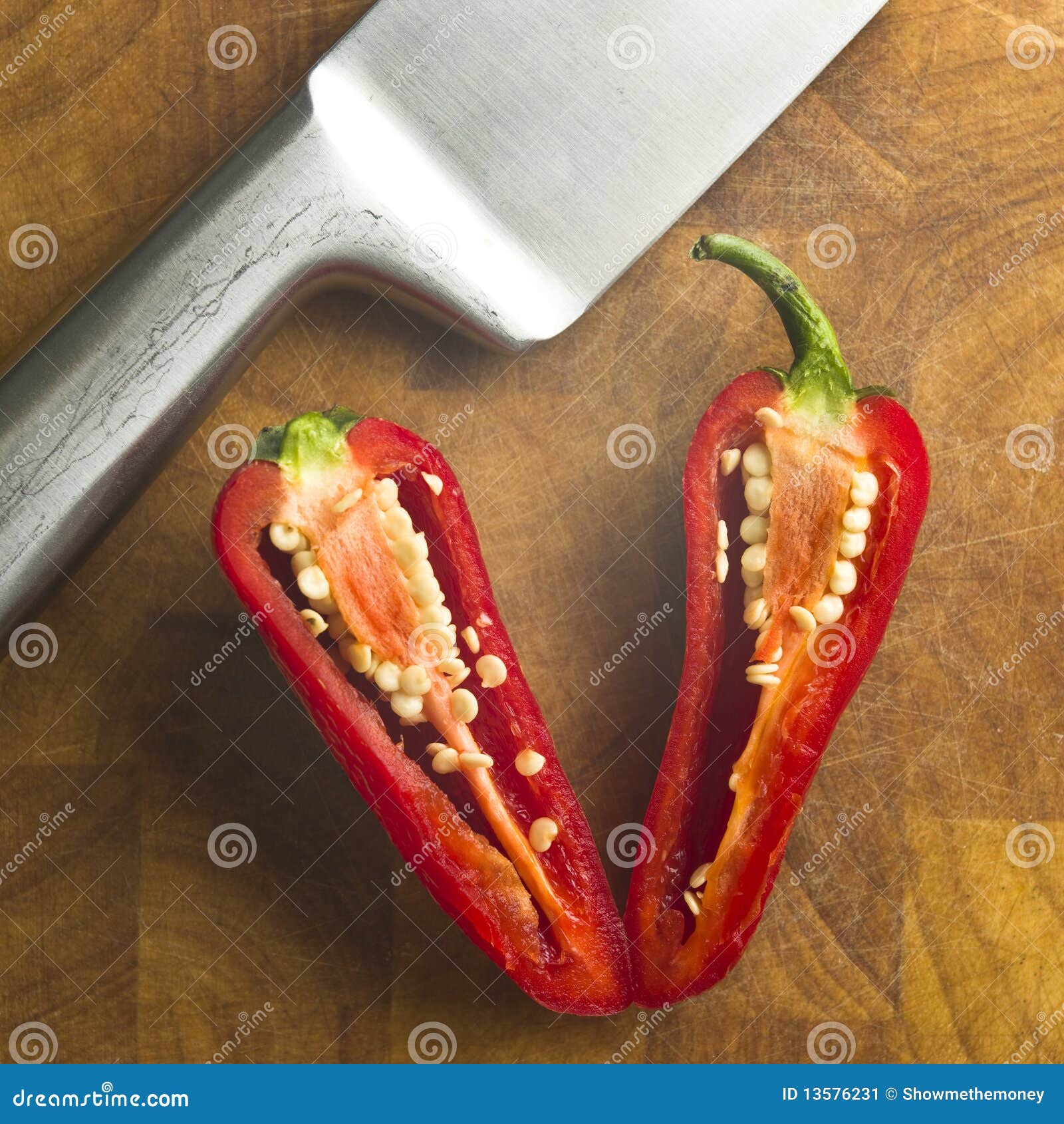 Sliced Red pepper stock image. Image of cutting, chilly - 13576231