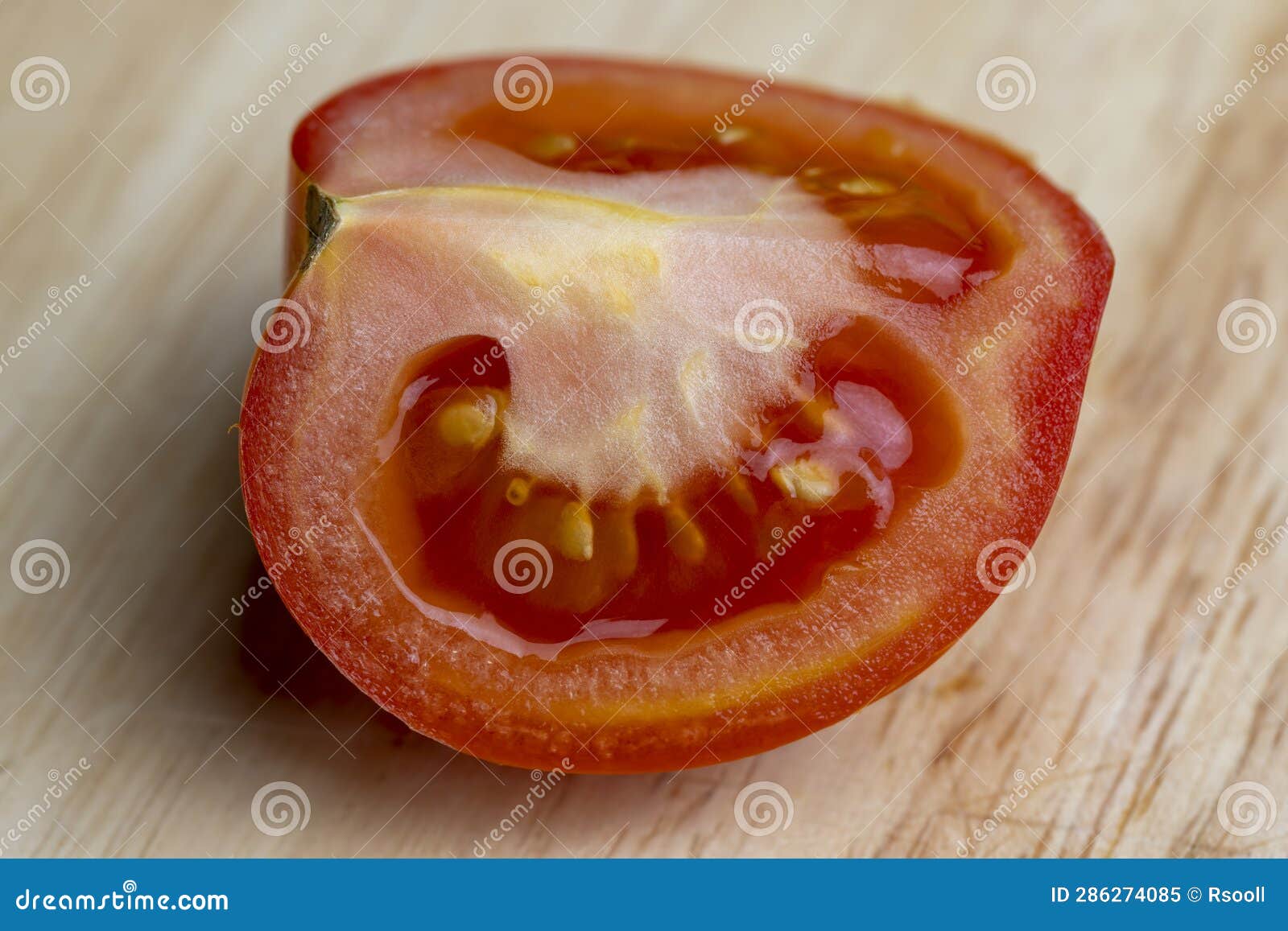 Sliced Red Ripe Tomato on a Board Stock Image - Image of portion, seed ...