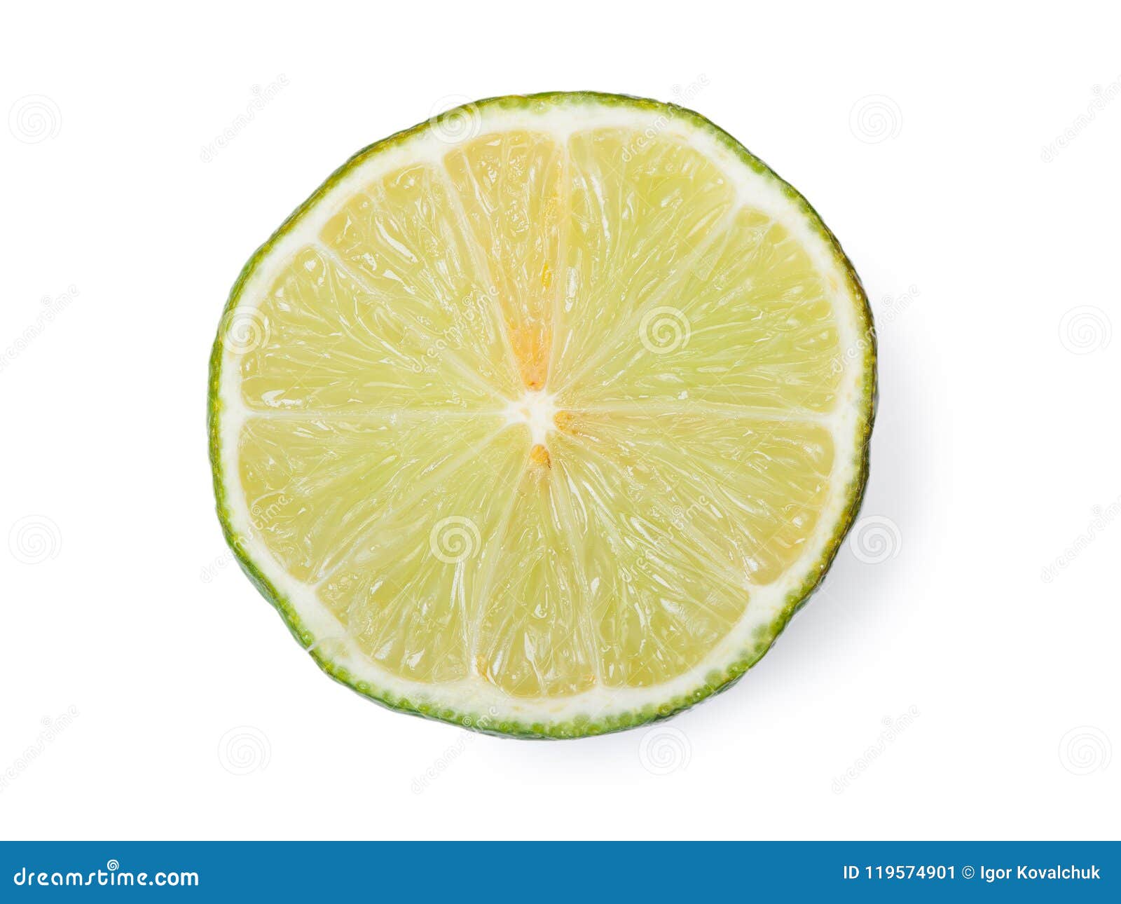 Sliced ripe lime stock image. Image of juice, isolated - 119574901