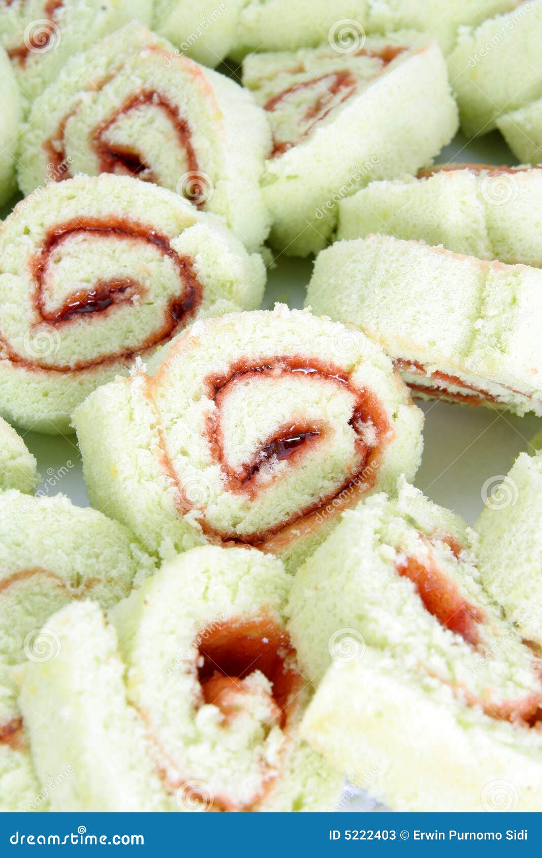 Sliced of roulade cake stock image. Image of dessert, delicious - 5222403