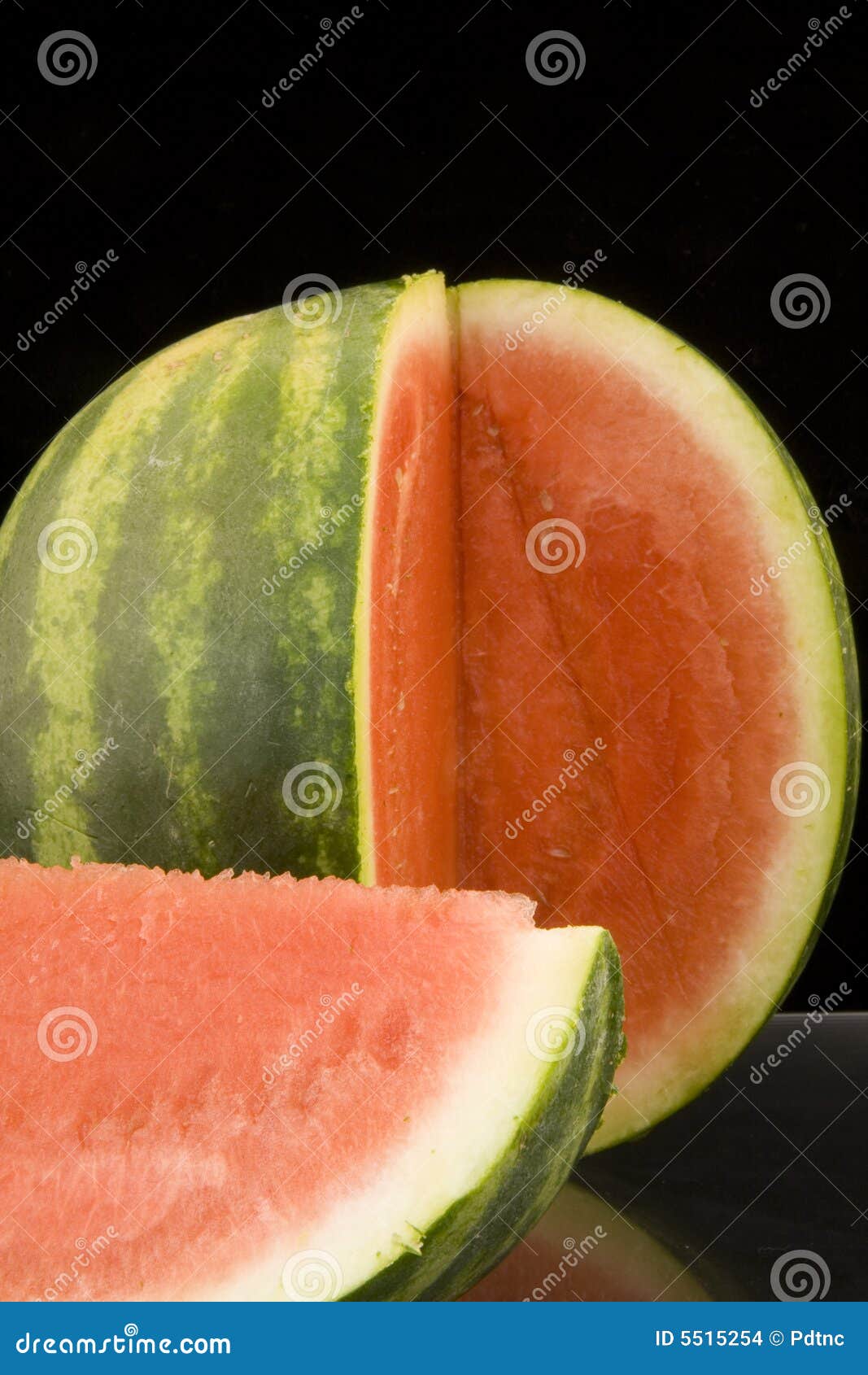 Sliced Round Watermelon stock photo. Image of citrullus - 5515254
