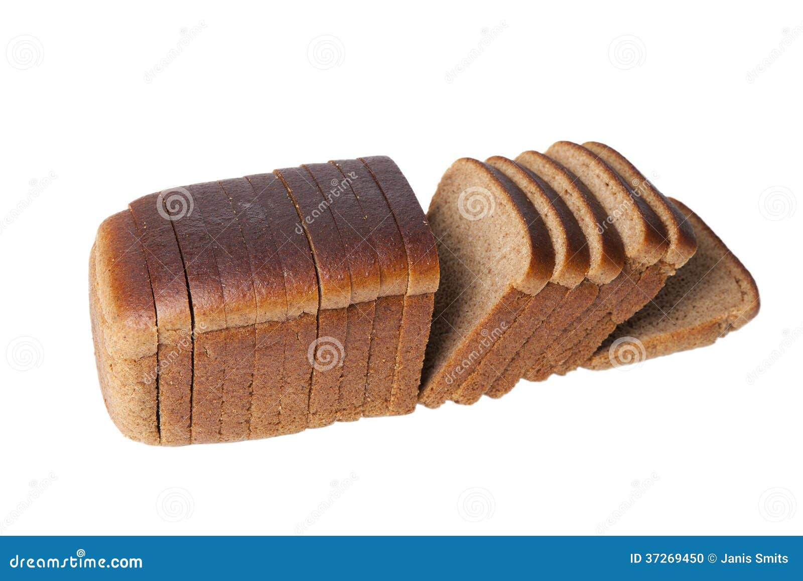 Sliced rye bread. stock photo. Image of natural, food - 37269450