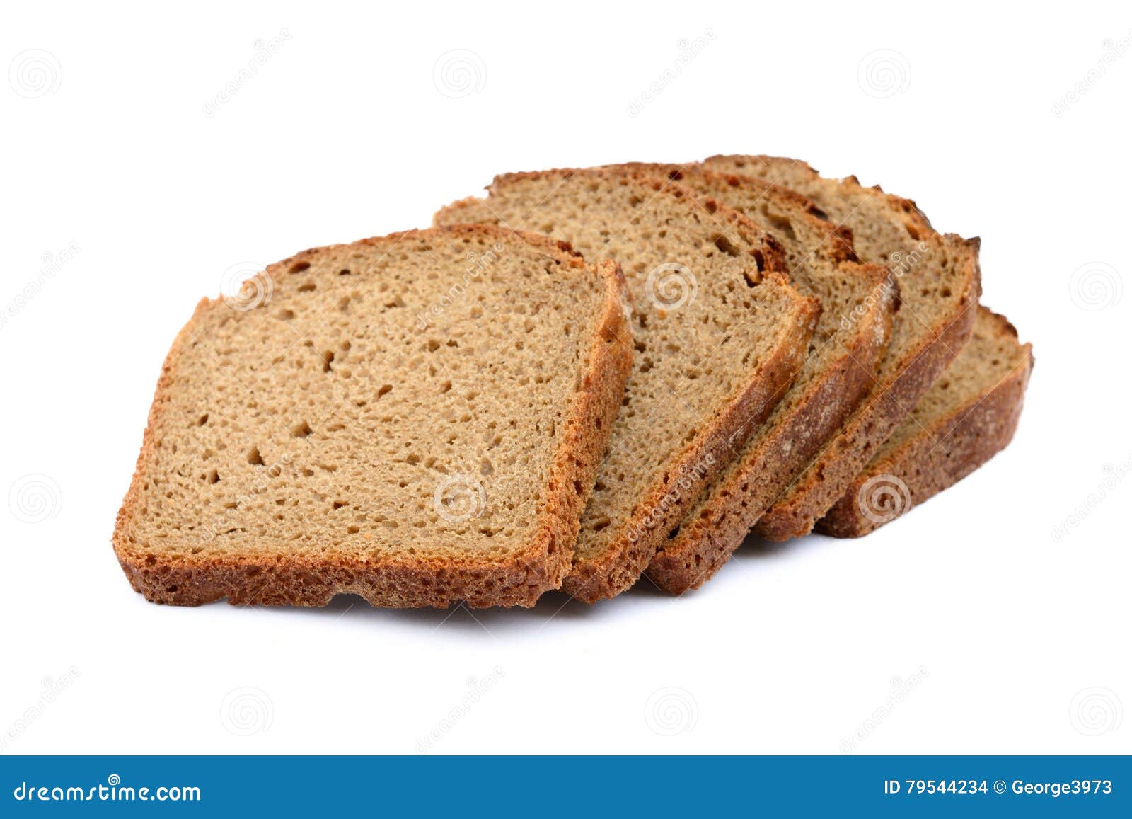 Sliced rye bread stock photo. Image of grain, natural - 79544234