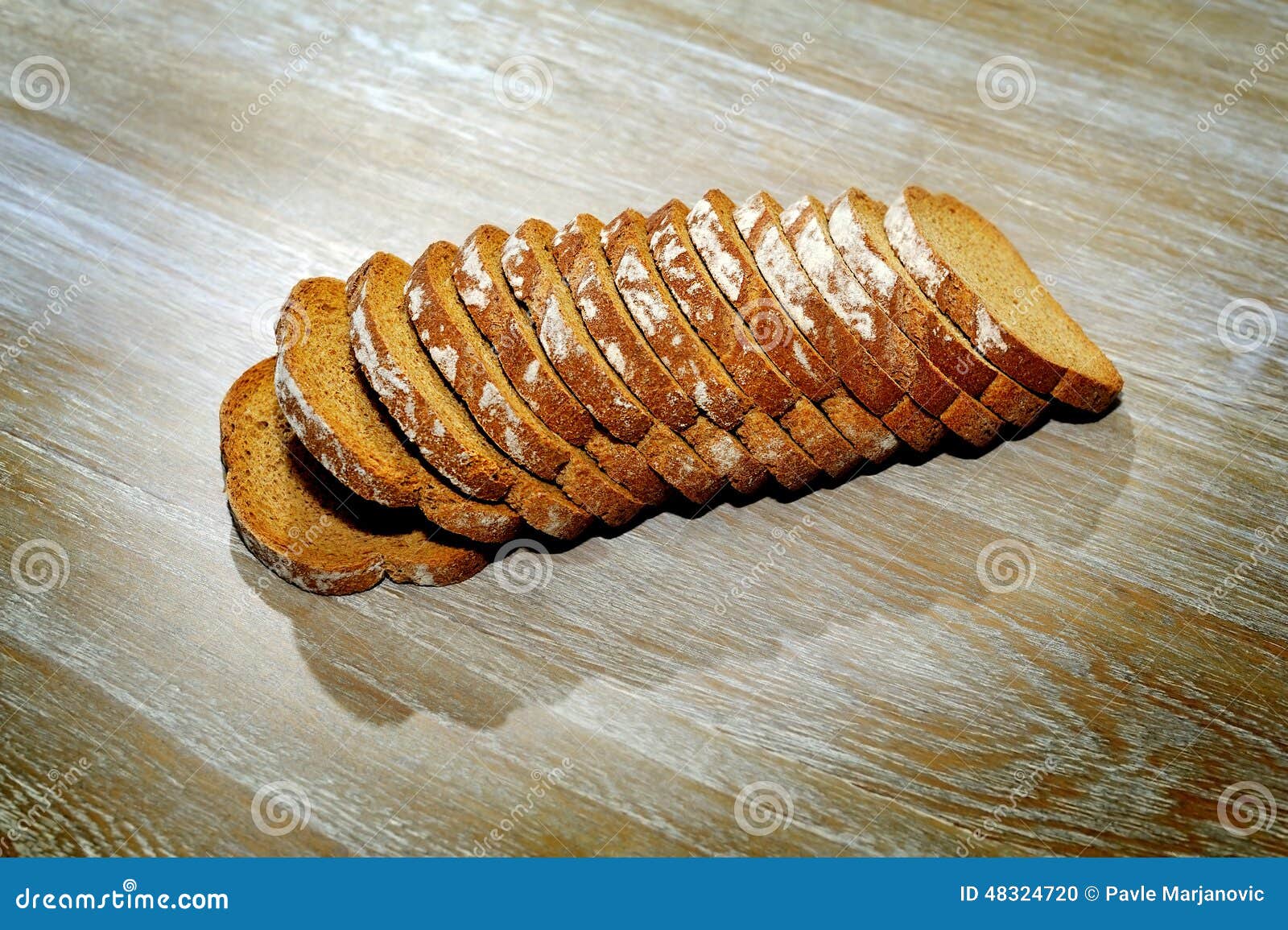Sliced rye bread stock photo. Image of flour, bread, grain - 48324720