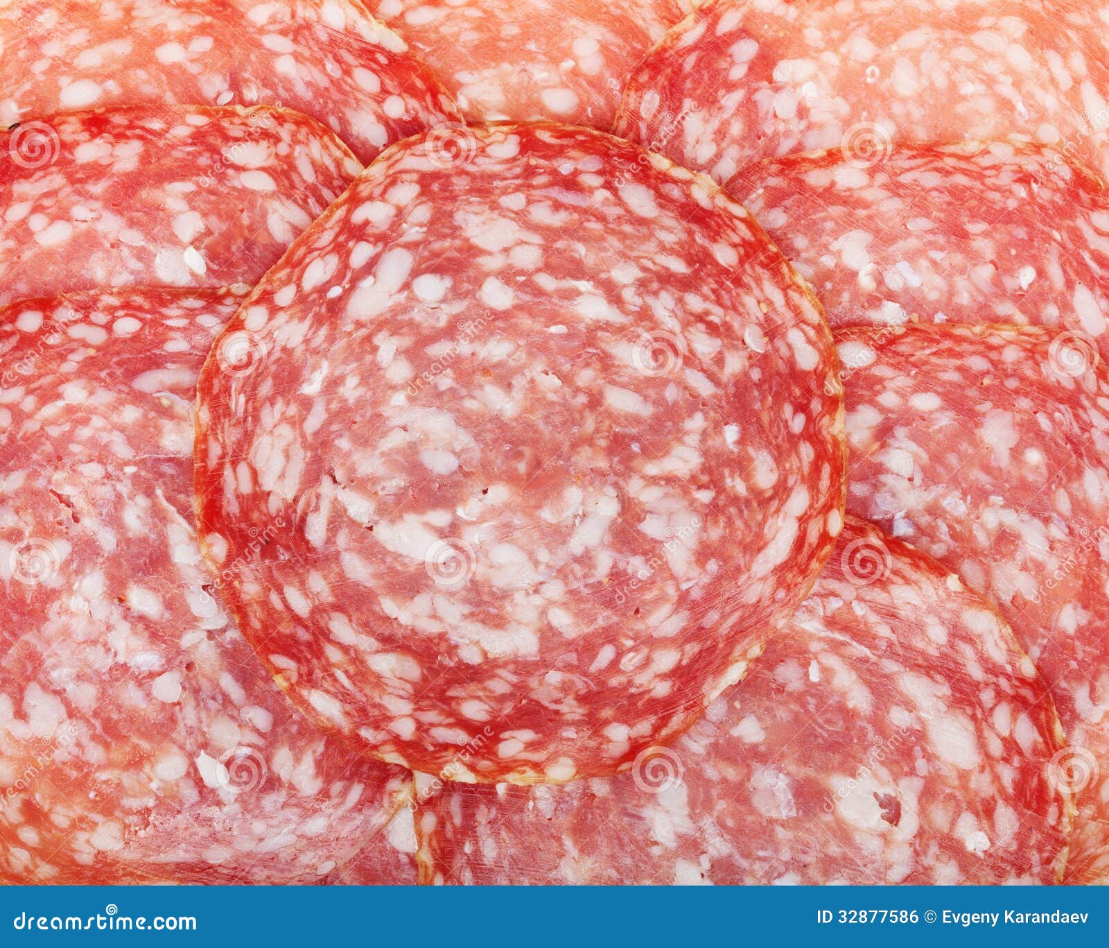 Sliced salami stock photo. Image of macro, studio, spicy - 32877586