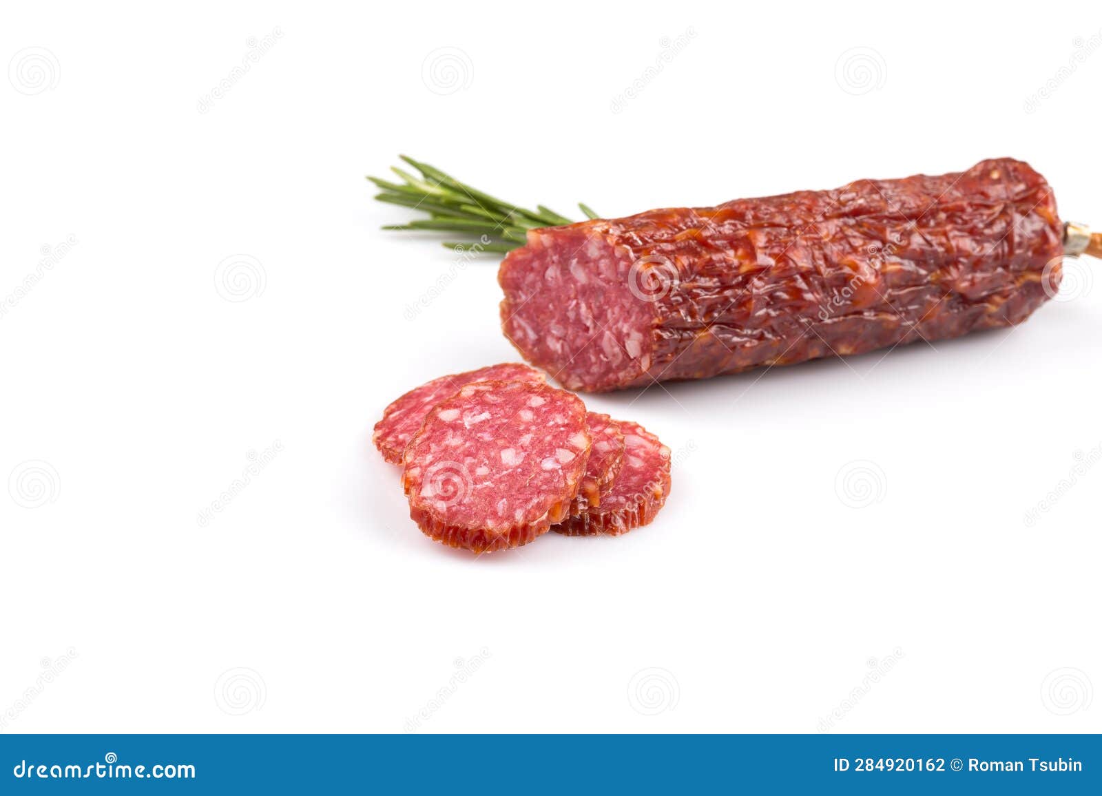 Sliced salami stock photo. Image of pink, cold, slice - 284920162