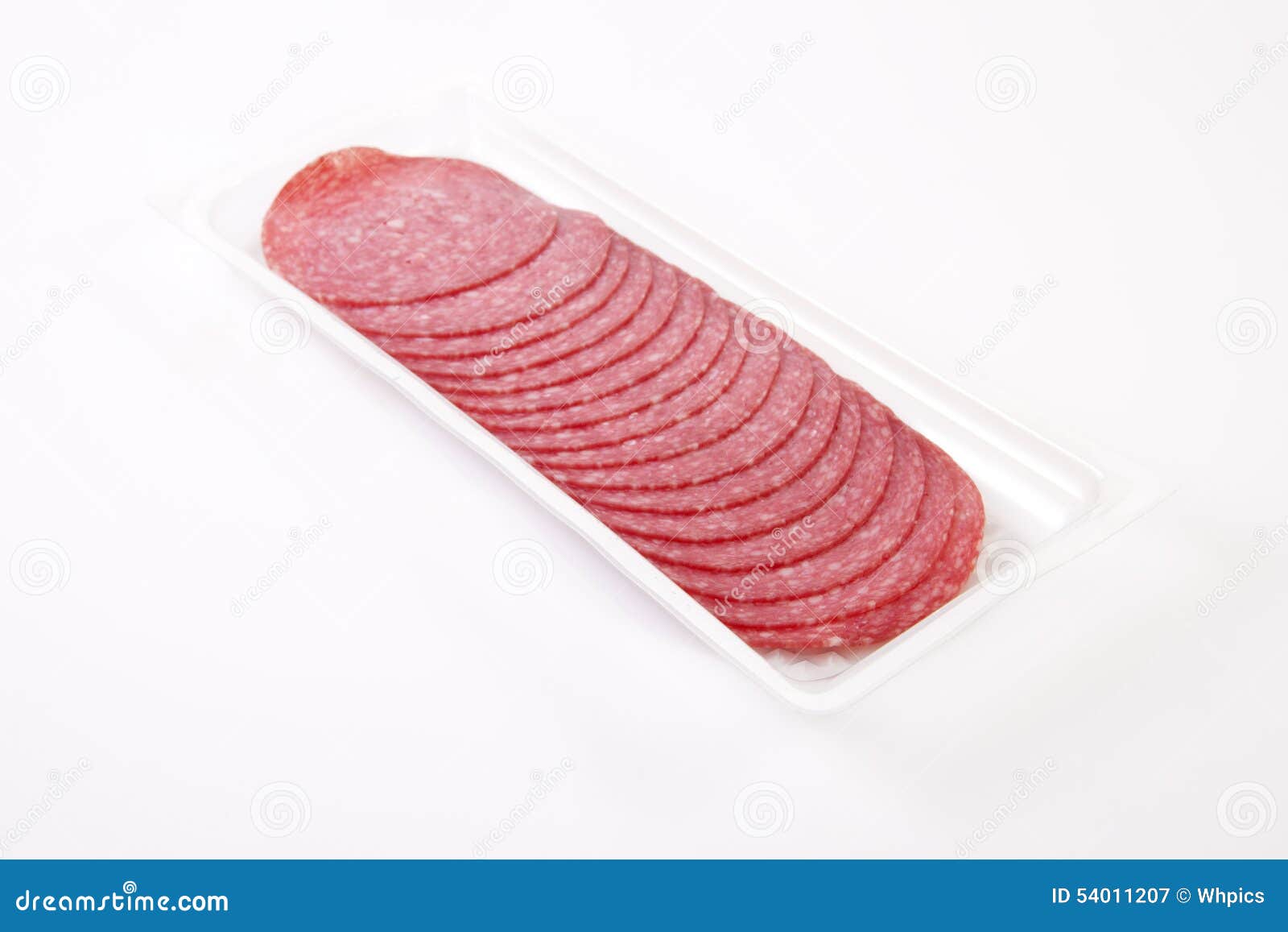 Sliced Salami on the Package Stock Image - Image of cutting ...