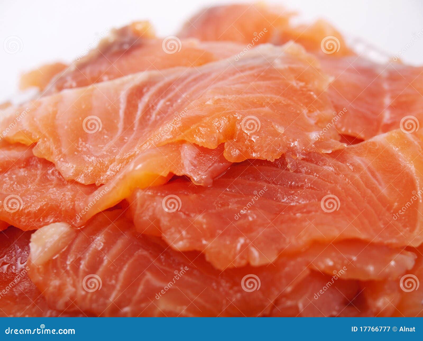 Sliced salmon stock image. Image of fish, food, macro - 17766777