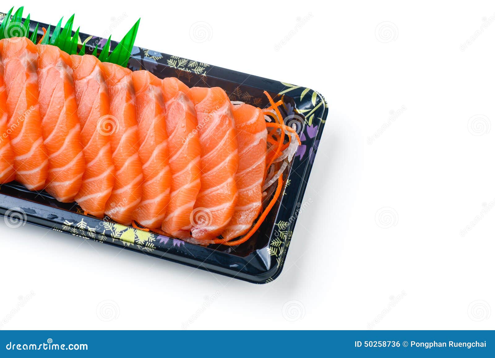 Sliced salmon stock photo. Image of plastic, studio, portion - 50258736