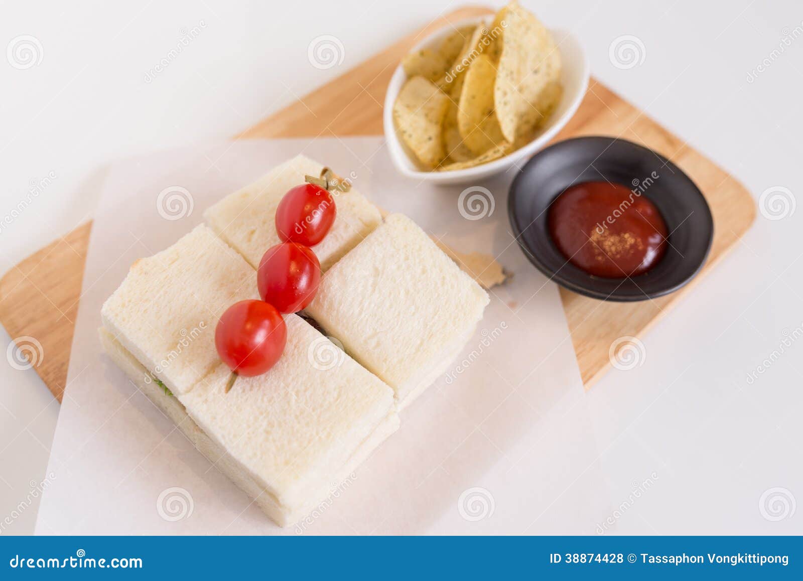 Sliced sandwich stock photo. Image of snack, appetizer - 38874428