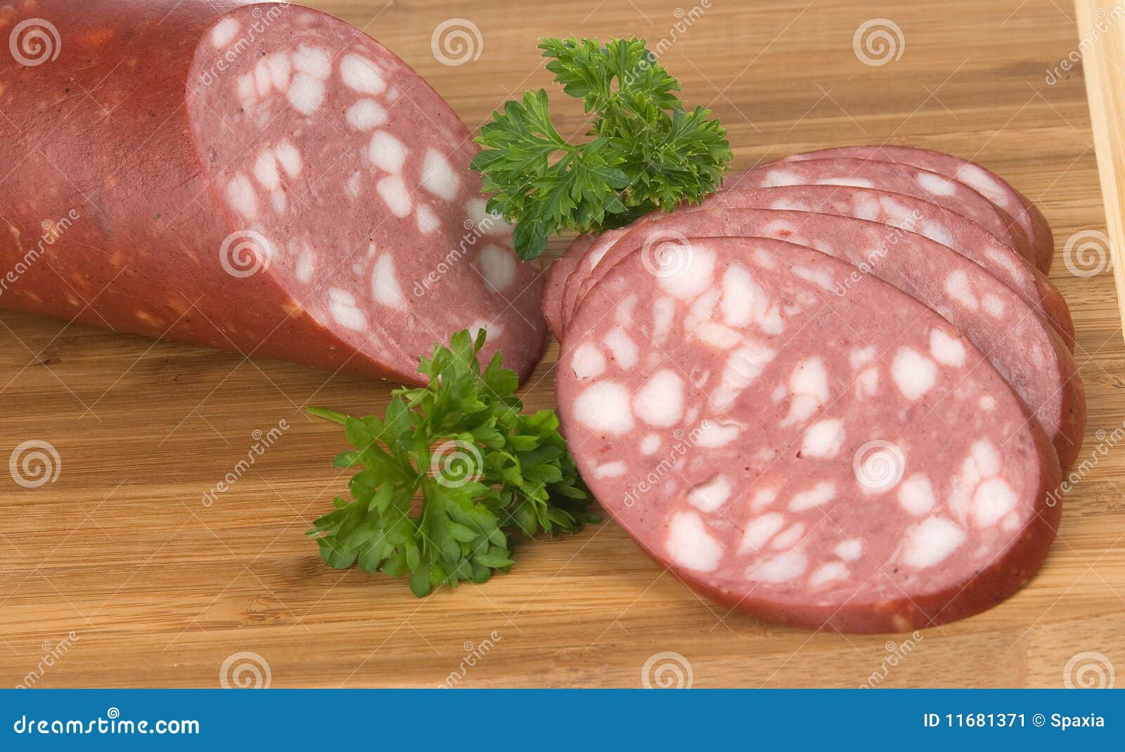 Sliced sausage stock image. Image of fresh, ingredient - 11681371