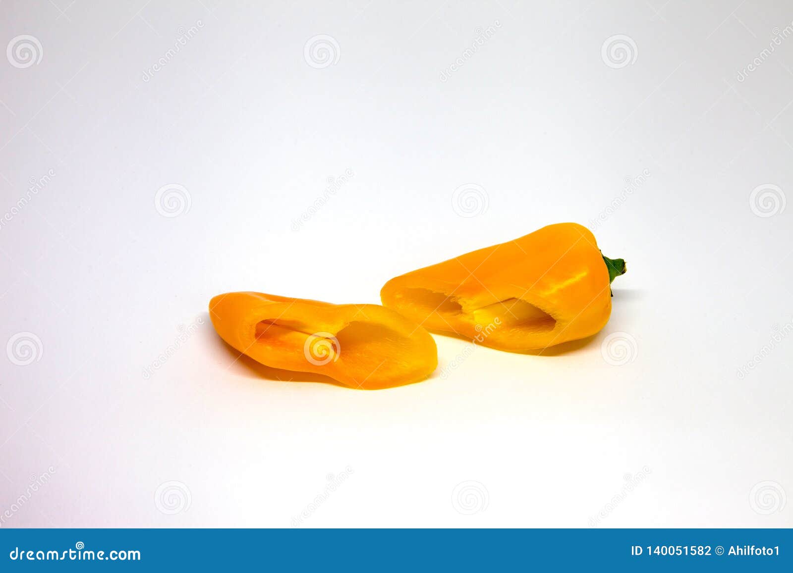 Sliced Small Yellow Pepper. Stock Photo - Image of natural, organic ...