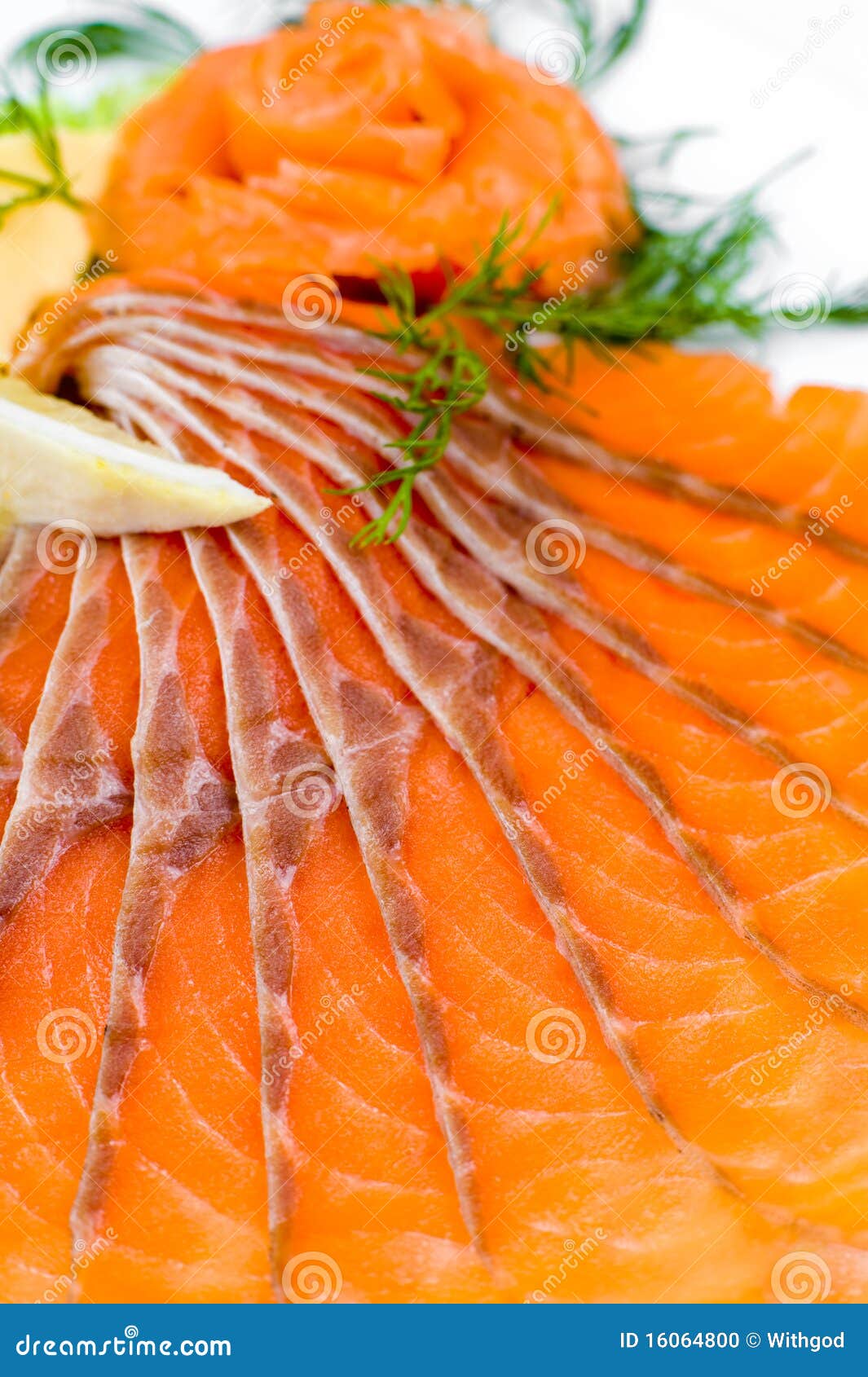 Sliced smoked salmon stock photo. Image of shallow, appetizing - 16064800