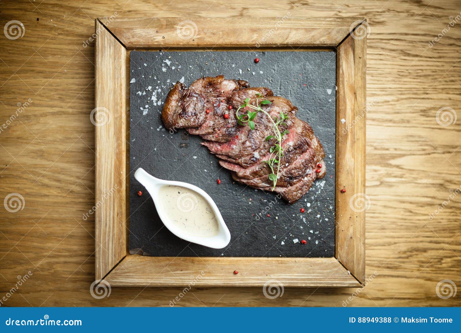 Sliced steak Picanya stock photo. Image of cuisine, pepper - 88949388