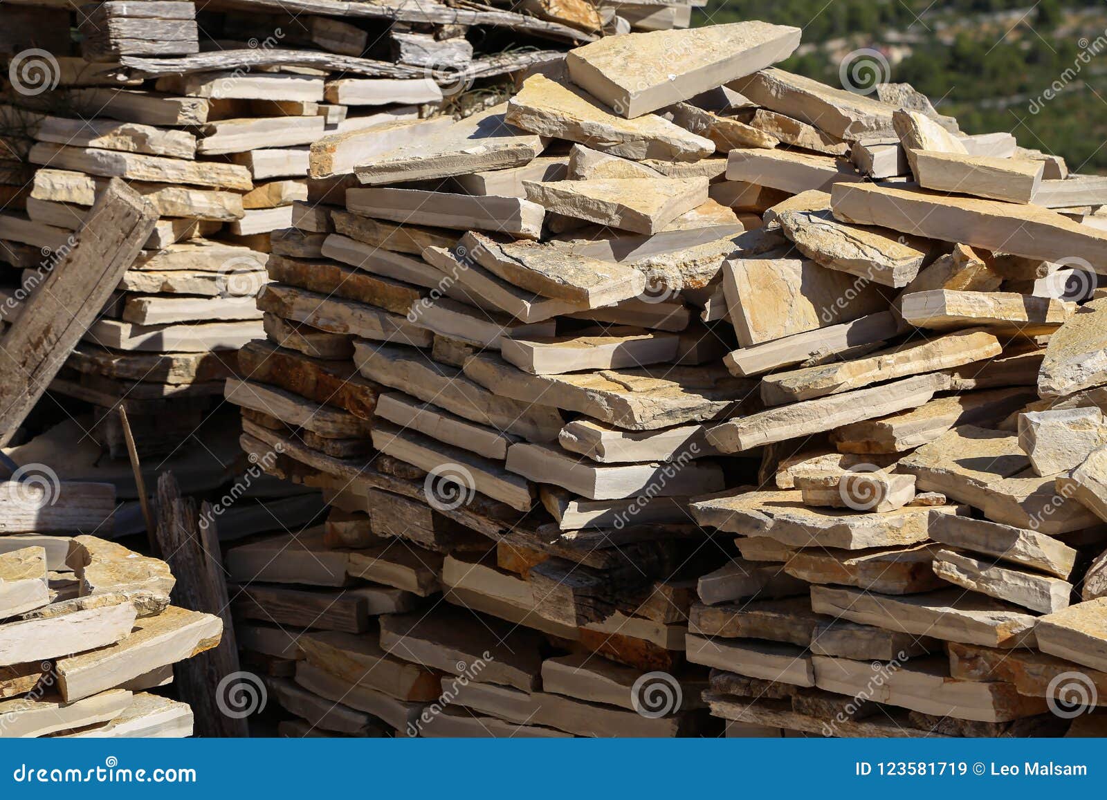 Sliced Stone in the Form of Tiles Stock Image - Image of design, tiling ...