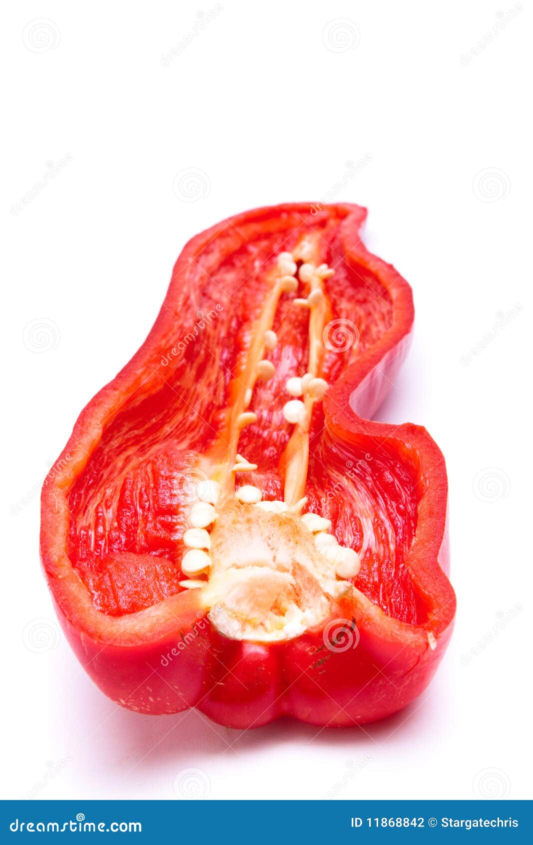 Sliced Sweet Pepper stock photo. Image of isolated, nutrition - 11868842