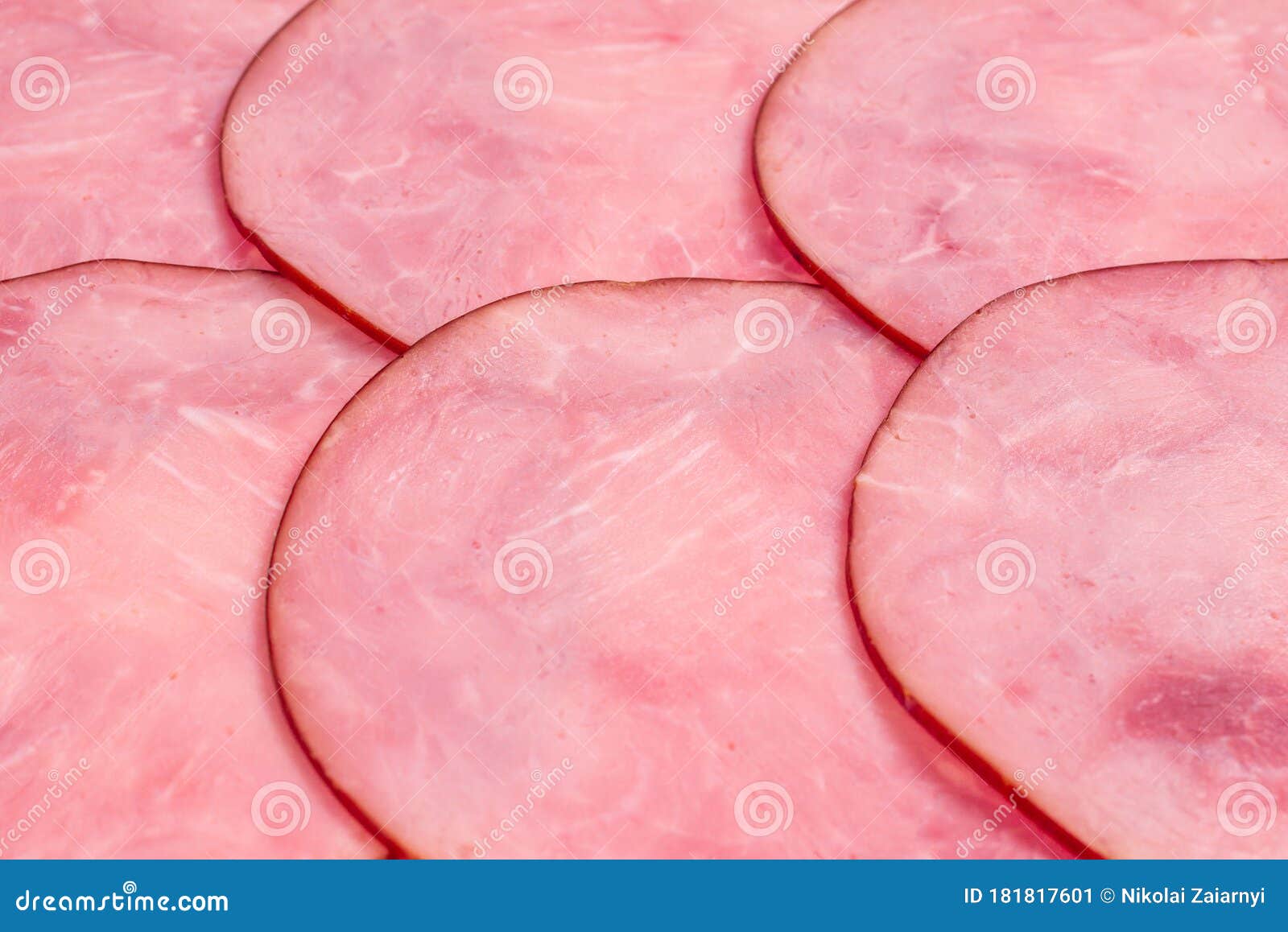 Sliced Tasty Ham Background Stock Image - Image of backgrounds, boiled ...