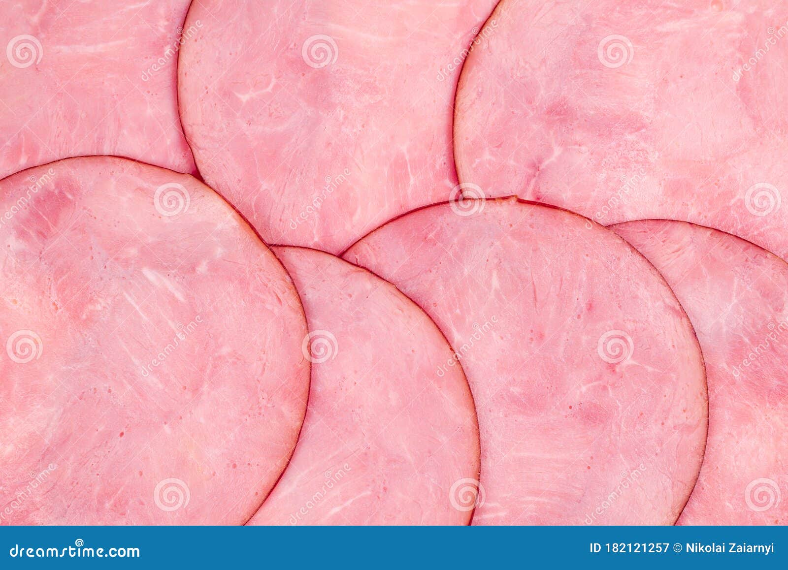 Sliced Tasty Ham Background Stock Image - Image of breakfast, healthy ...