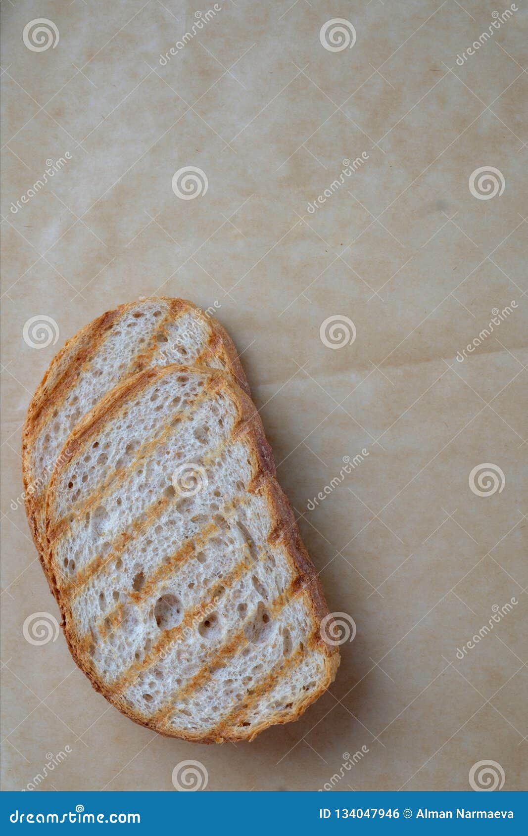 Sliced Toast Bread , Top View Stock Photo - Image of bruschetta ...