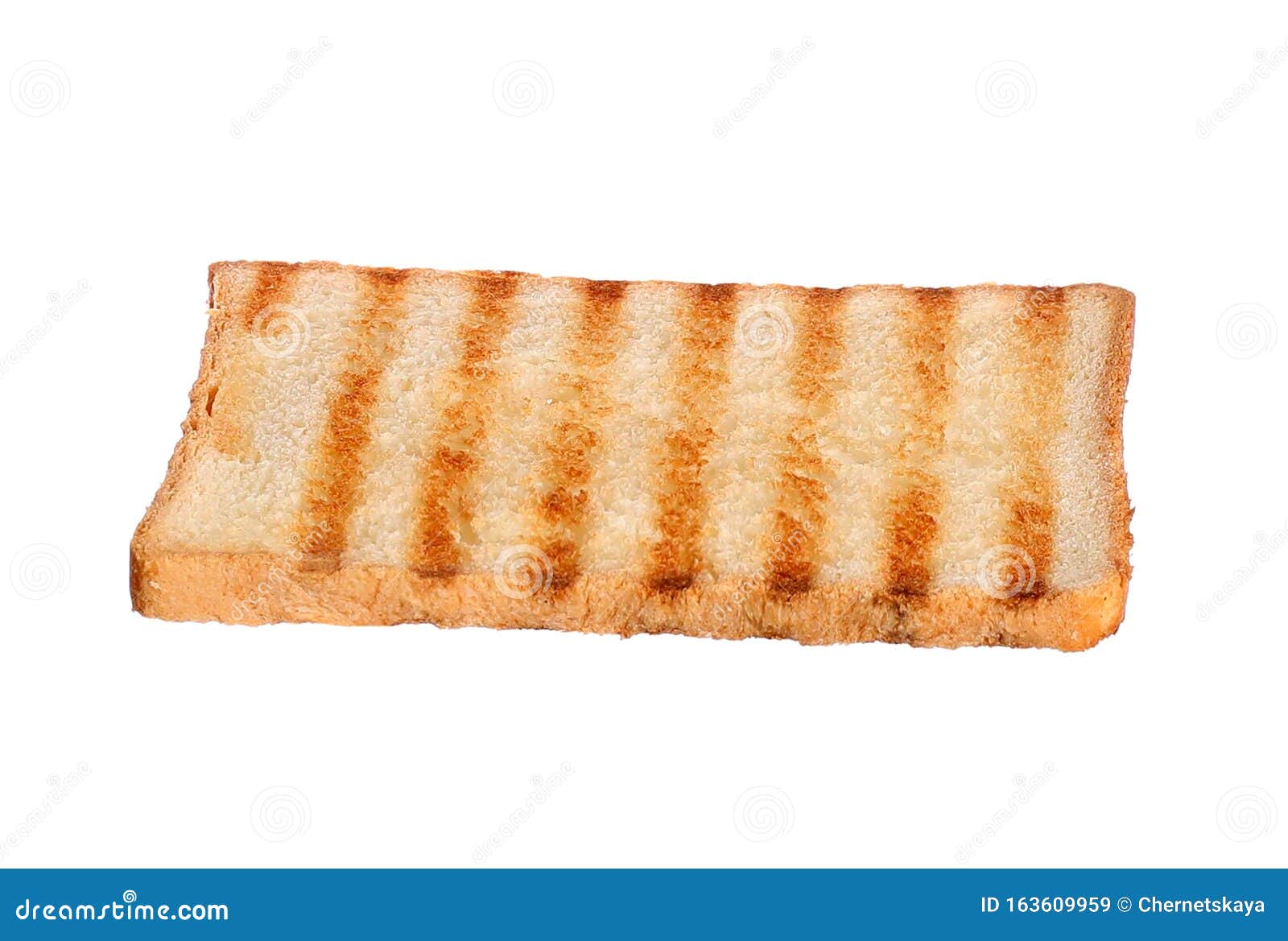 Sliced Toasted Bread Isolated on White. Sandwich Ingredient Stock Image ...
