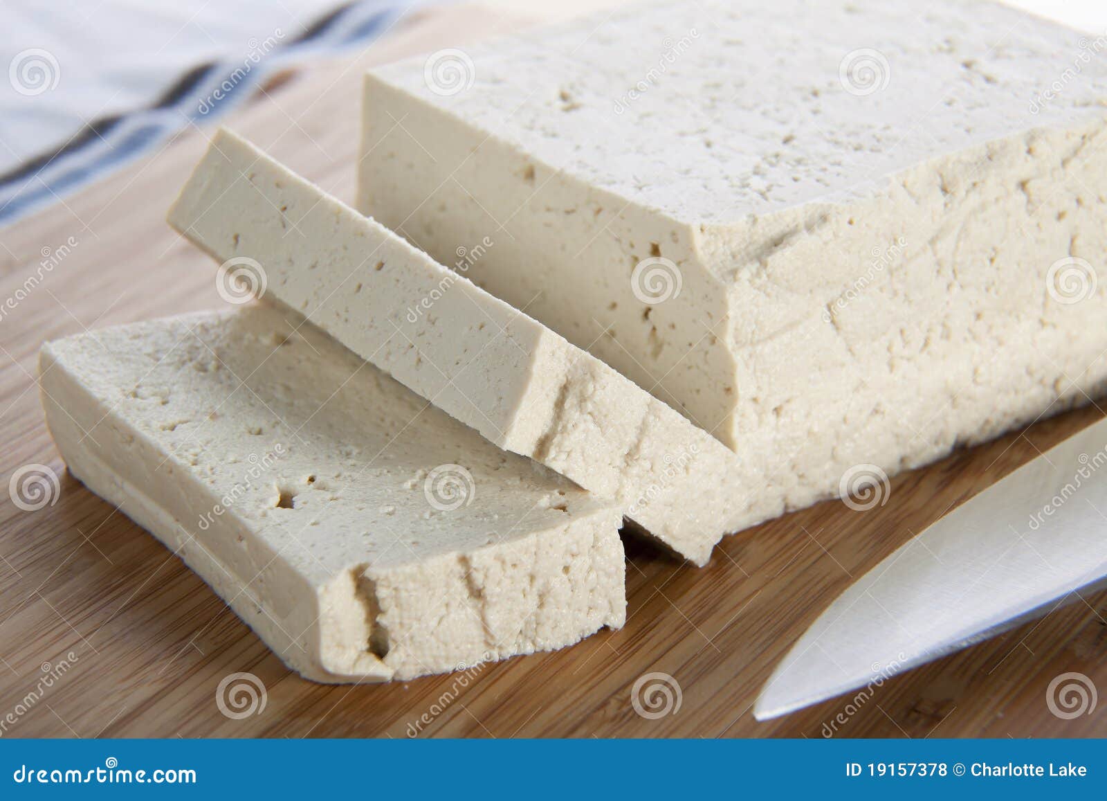 Sliced Tofu stock photo. Image of healthy, block, cuisine - 19157378