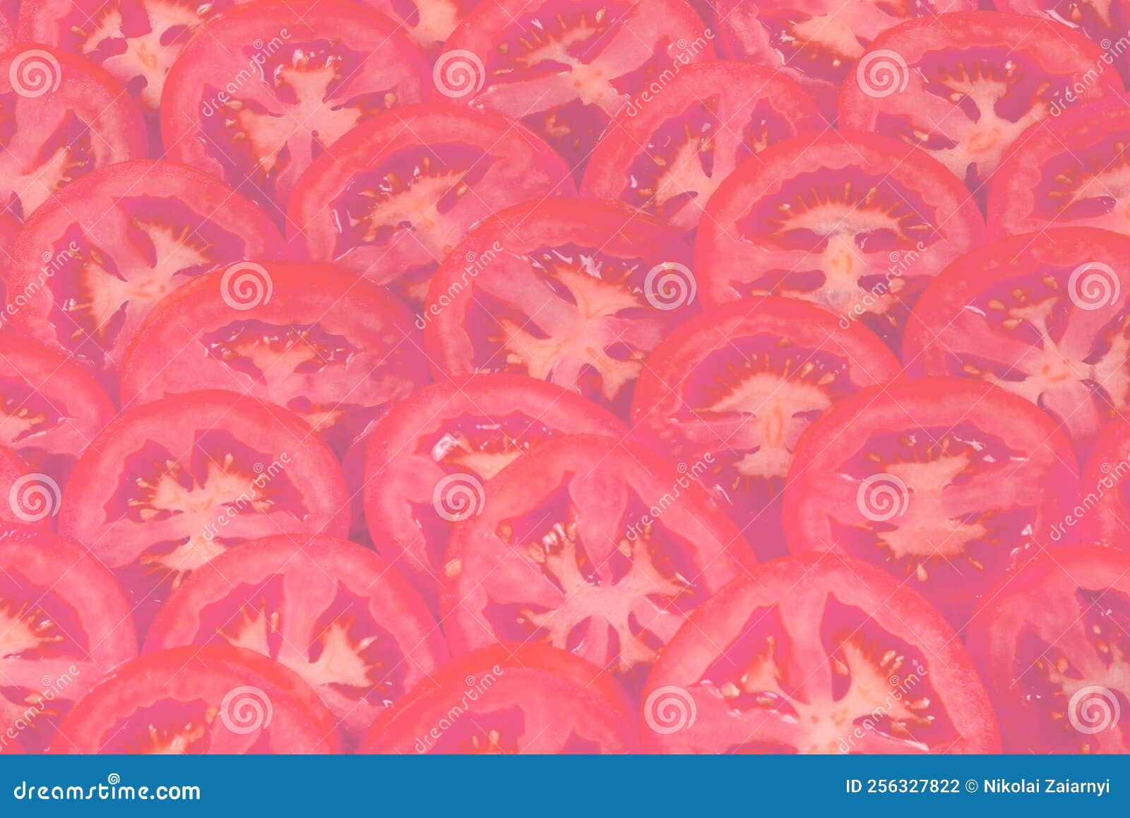 Sliced Tomato Background. Top View Stock Photo - Image of slice, ripe ...