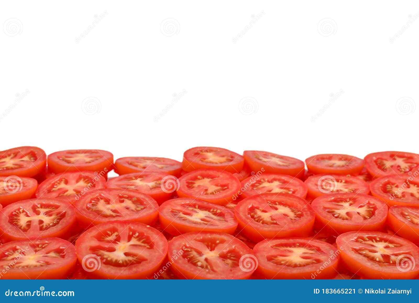 Sliced Tomato Background. Top View Stock Image - Image of organic ...