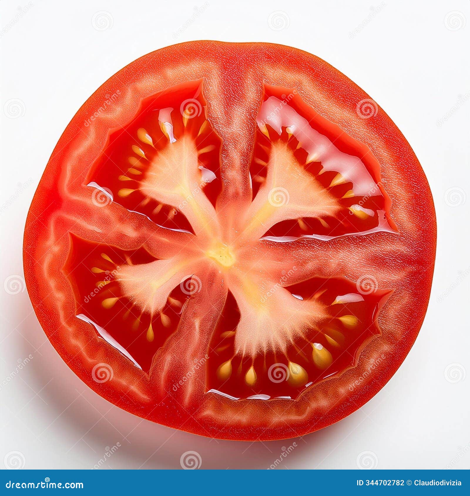 Sliced Tomato Illustration, AI Generated | CartoonDealer.com #341569401