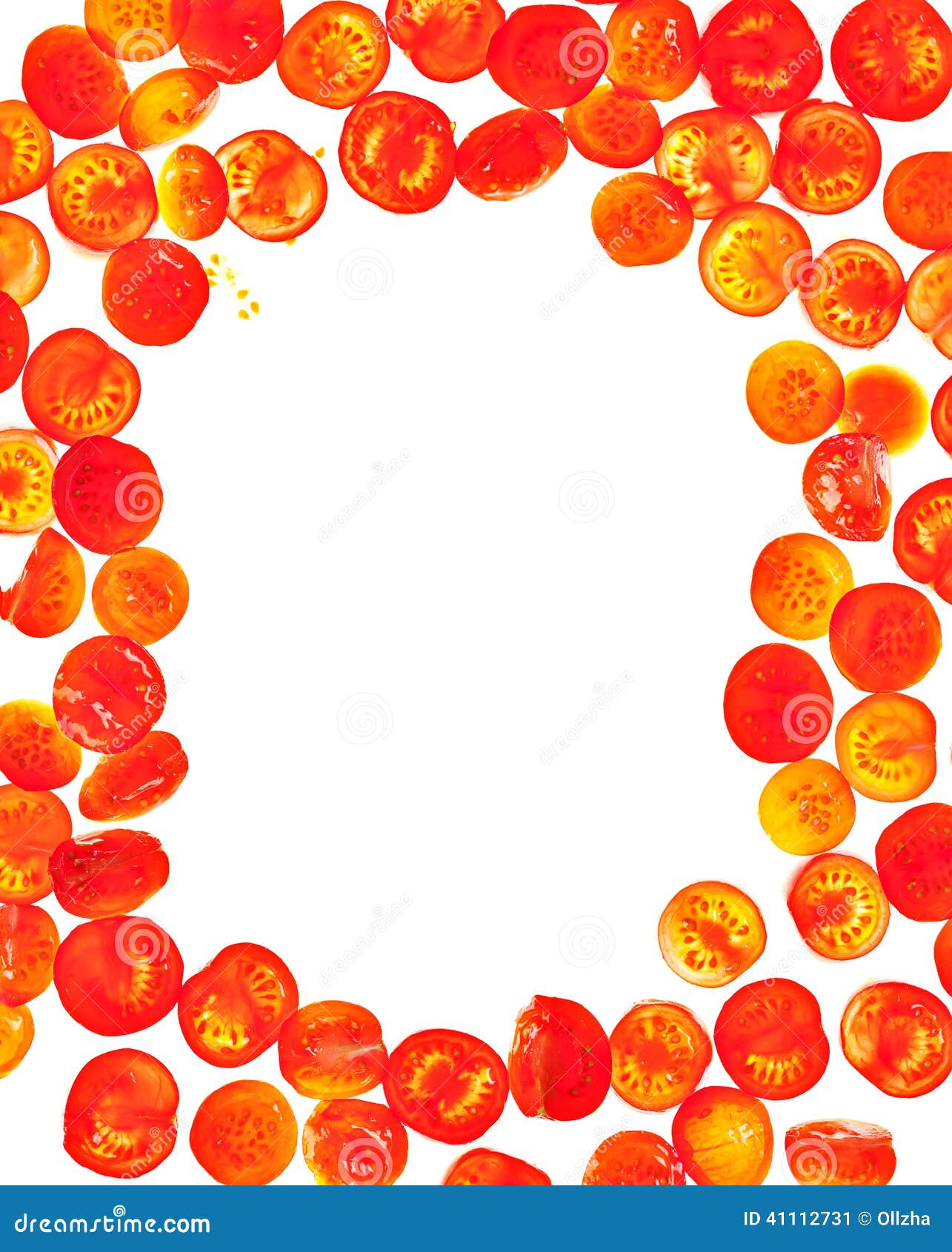 Sliced Tomato Isolated Food Frame Background Stock Image - Image of ...