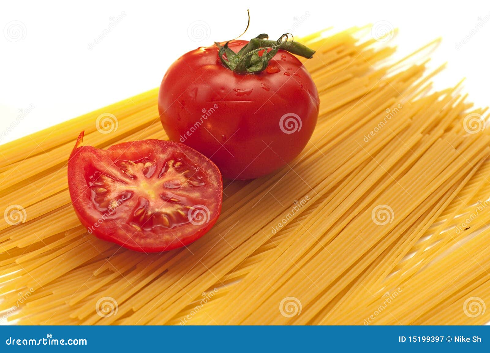 Sliced tomato and pasta stock image. Image of fresh, cook - 15199397
