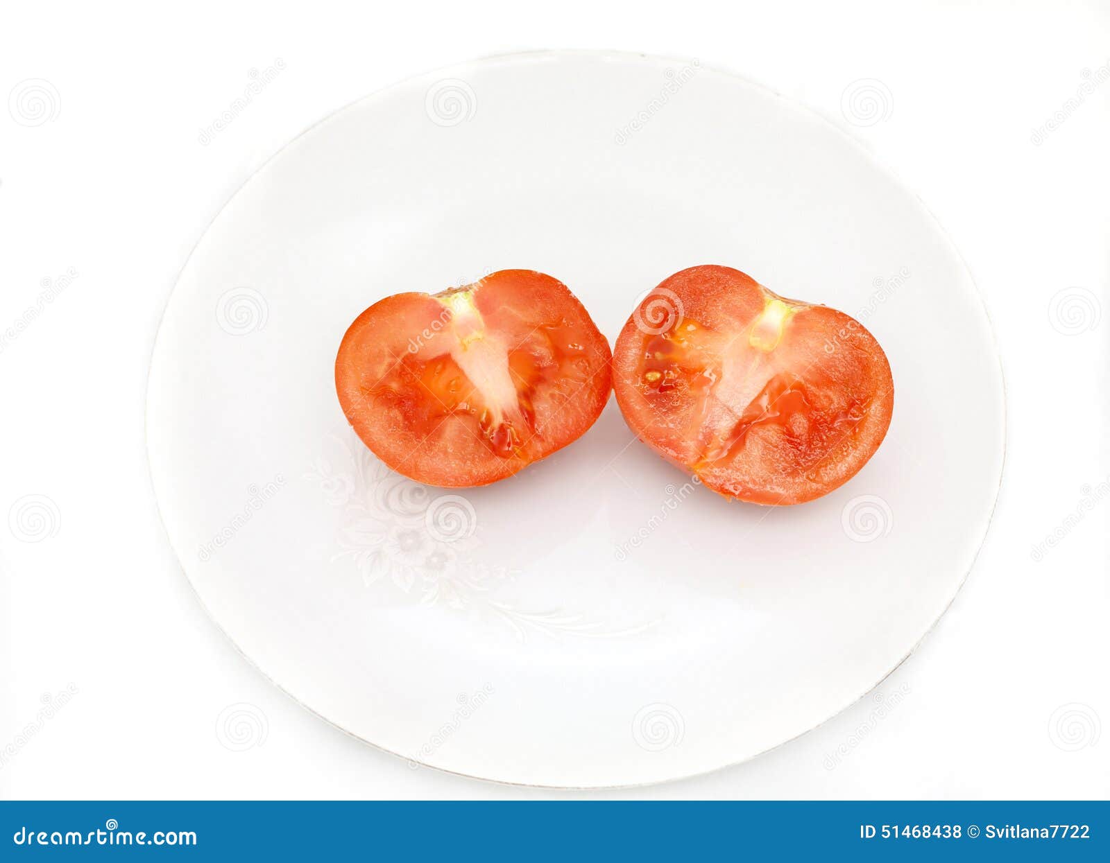 Sliced Tomato on the Plate. Stock Photo - Image of healthy, ingredient ...