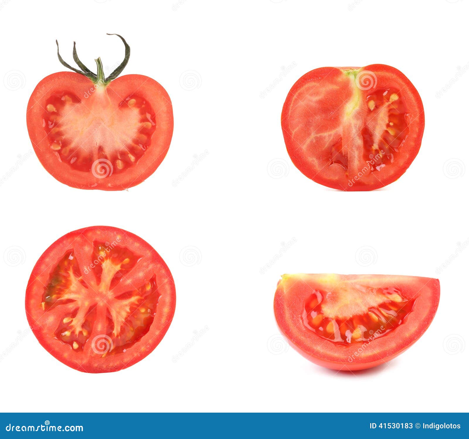 Sliced tomatoes. stock image. Image of vegetable, macro - 41530183
