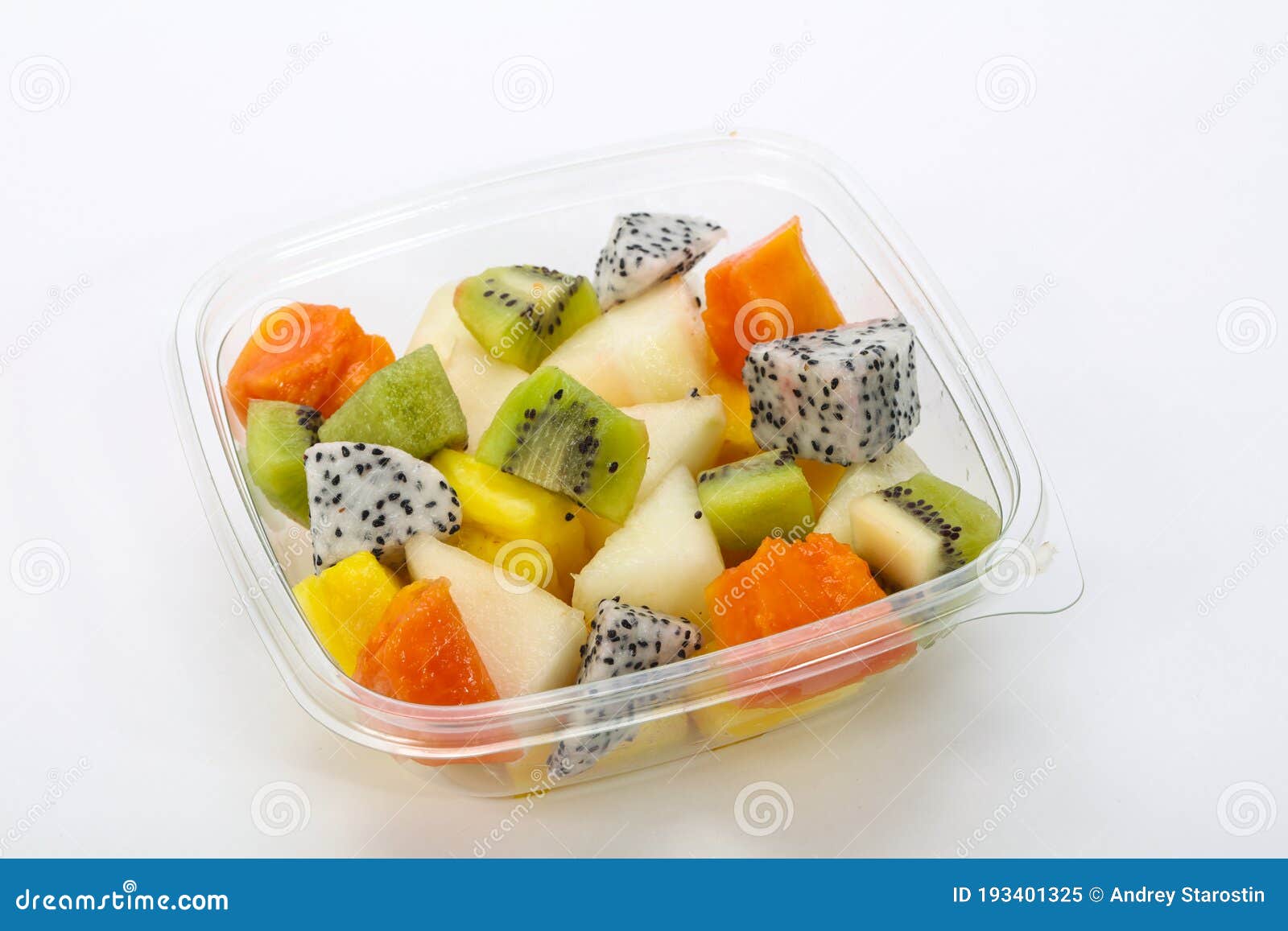 Sliced Fruit Mix in the Box Stock Image - Image of takeaway, natural ...
