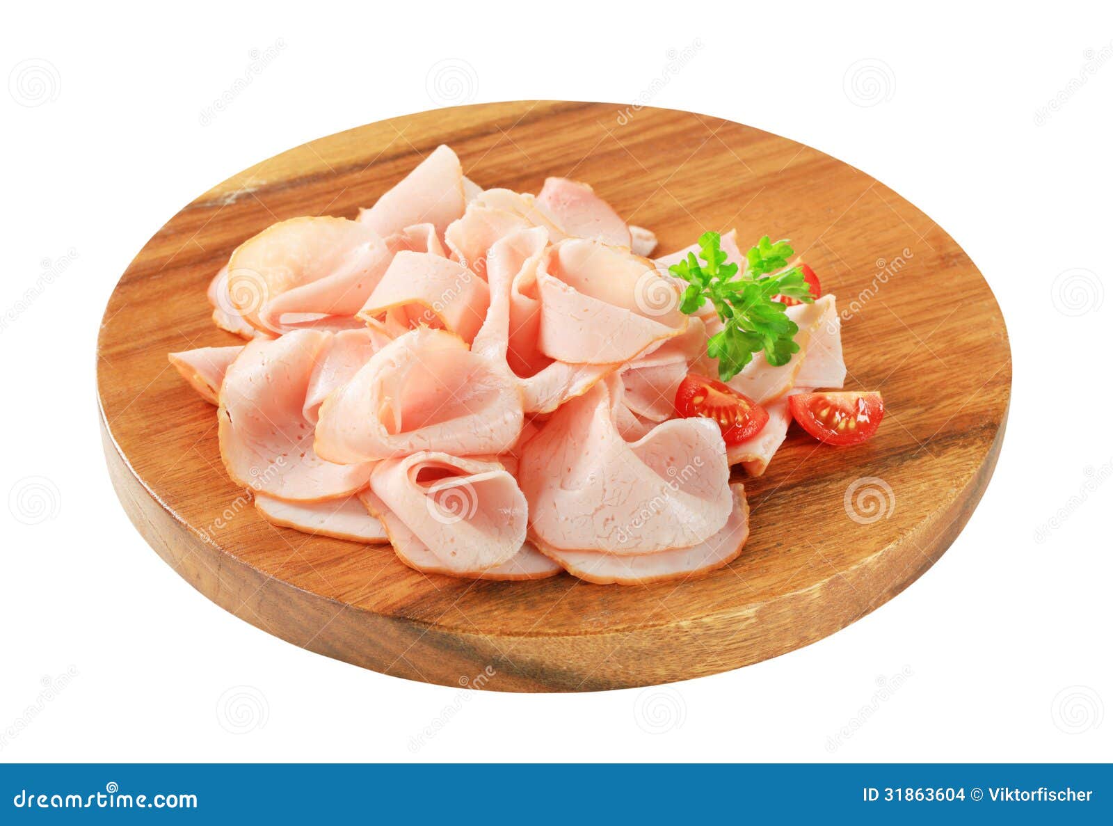 Sliced turkey ham stock photo. Image of healthy, slices - 31863604