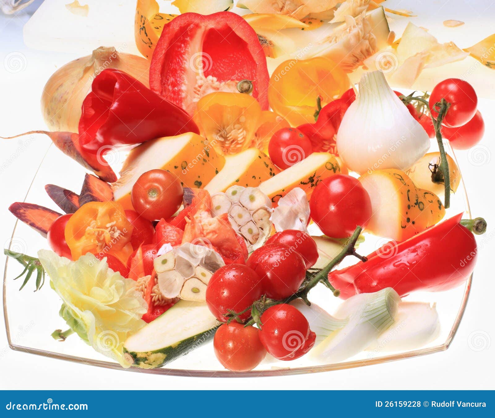 Sliced vegetables stock photo. Image of colours, closeup - 26159228