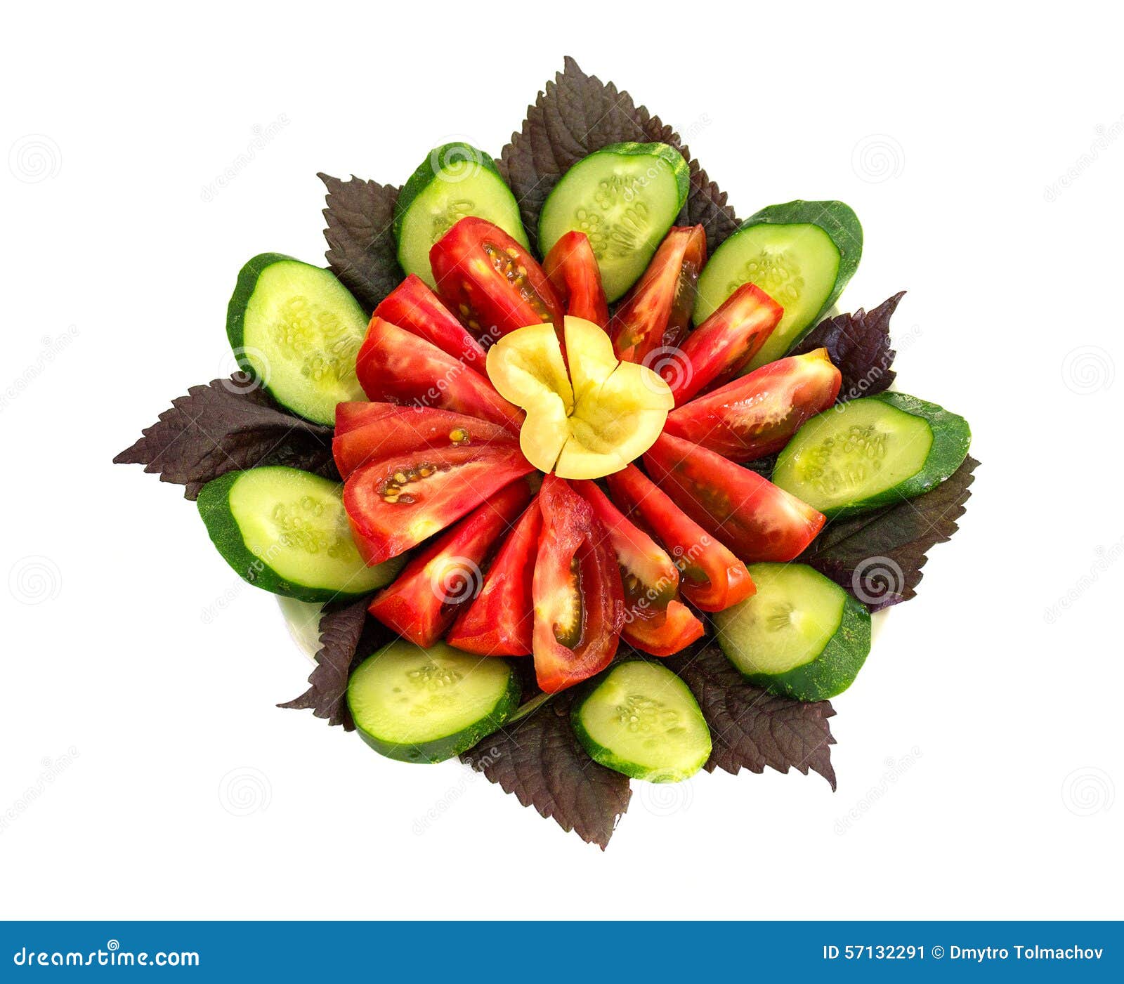 Sliced Vegetables on a Plate Stock Image - Image of organic, bright ...