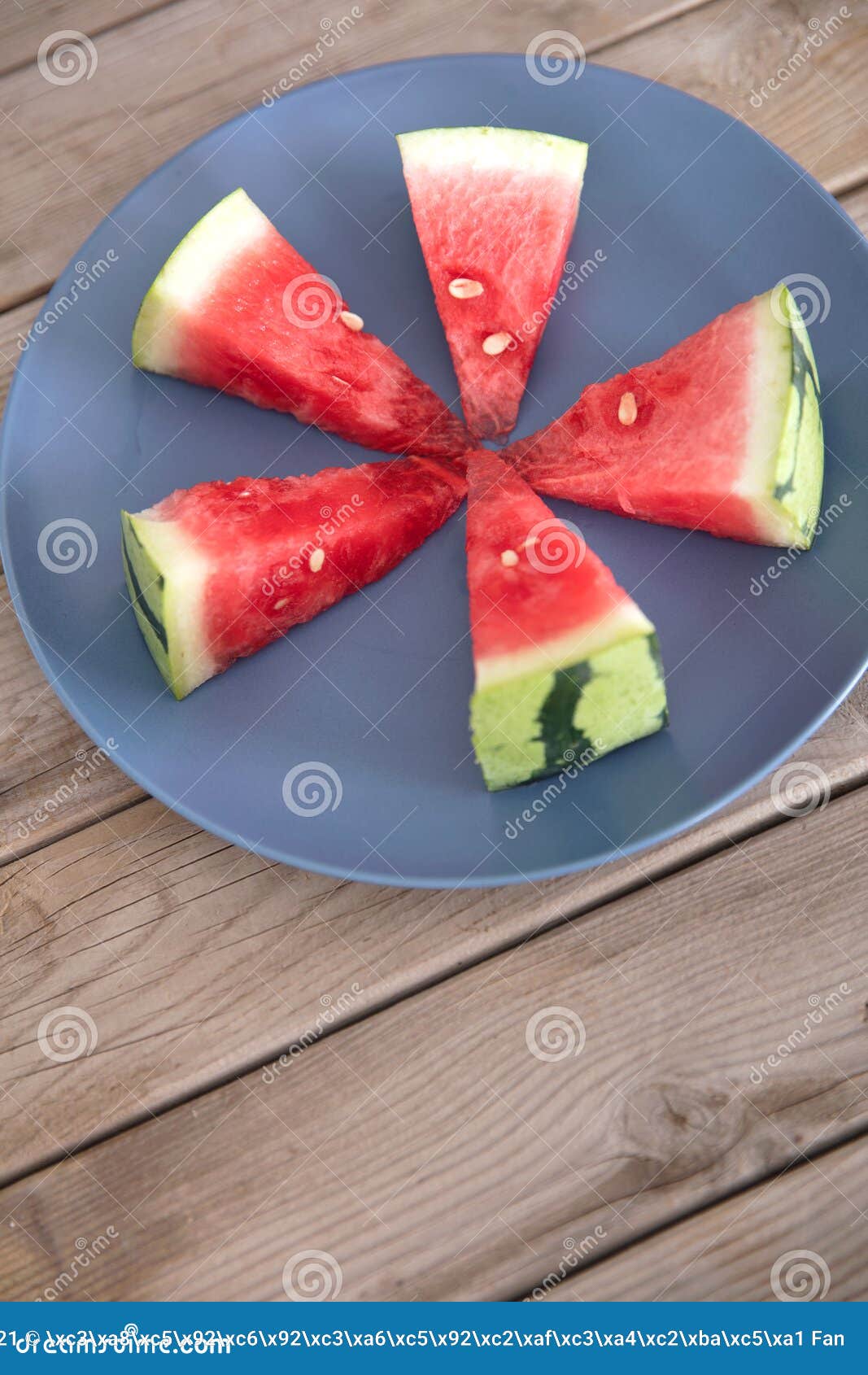 The Sliced Watermelon is Placed on a Plate Stock Image - Image of diced ... The Sliced Watermelon is Placed on a Plate Stock Image - Image of diced ...