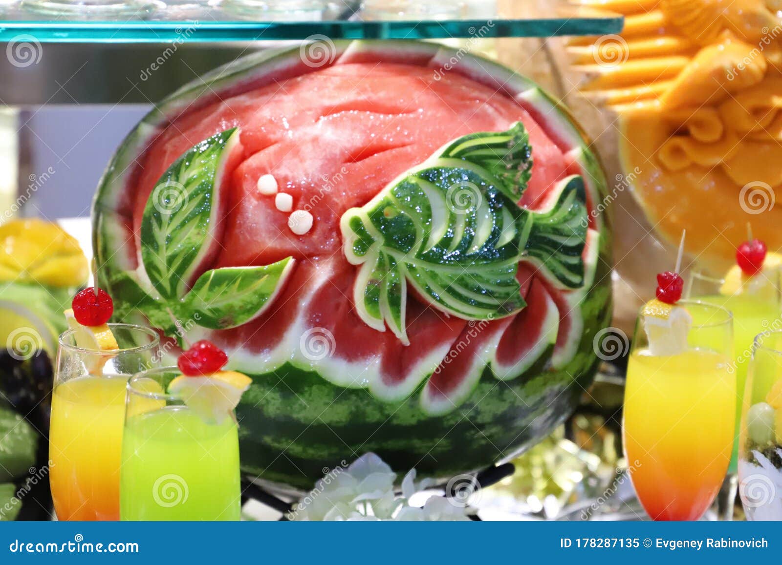 Sliced Watermelon on the Table Stock Image - Image of berry, organic ...