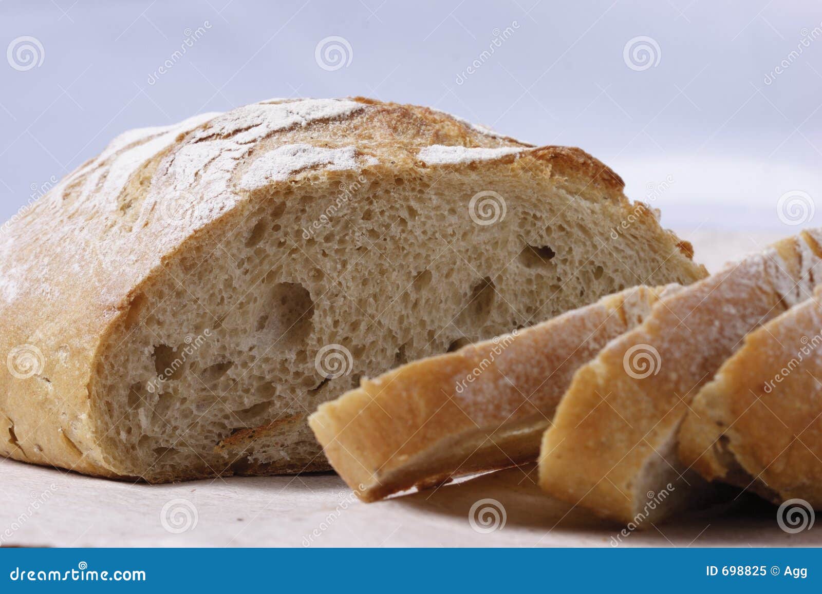 Sliced white bread stock image. Image of round, bread, loaf - 698825