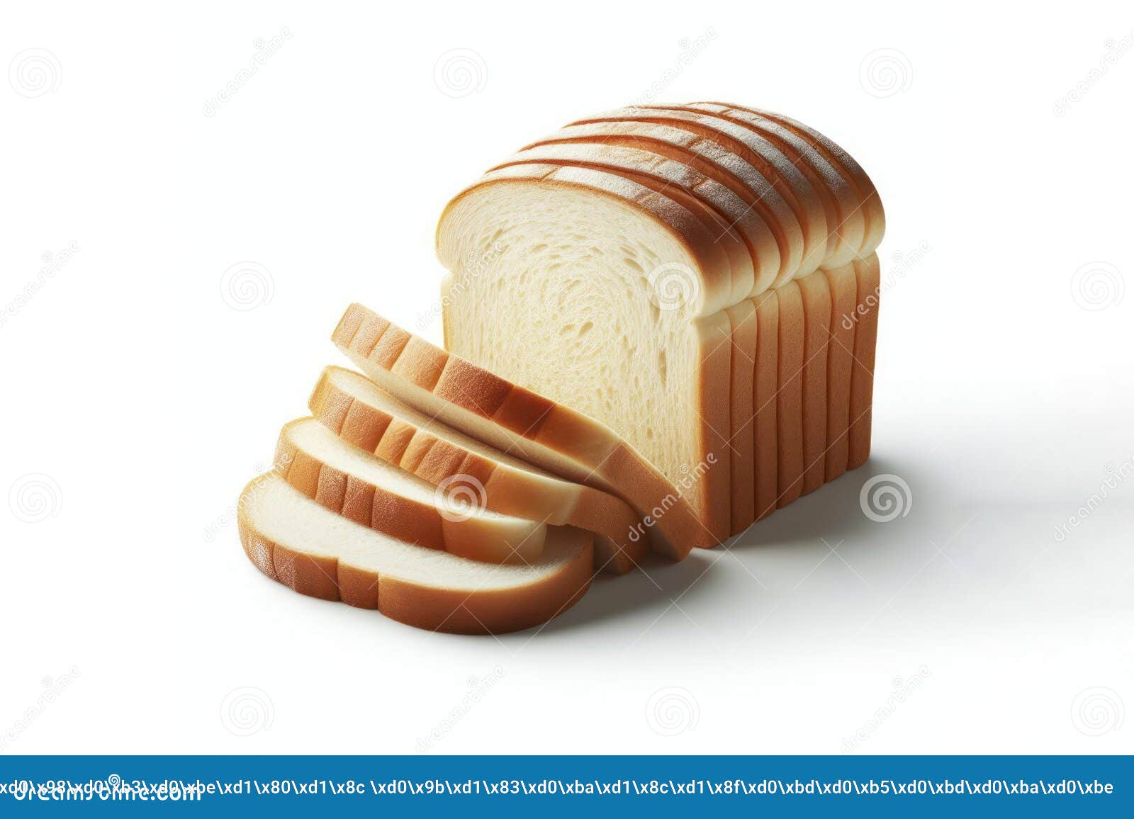 Sliced White Bread Loaf Vector Visual In Clear Bag | CartoonDealer.com ...