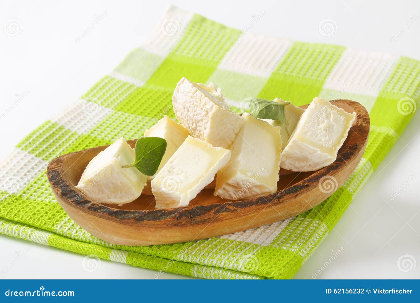 Sliced white rind cheese stock photo. Image of checkered - 62156232