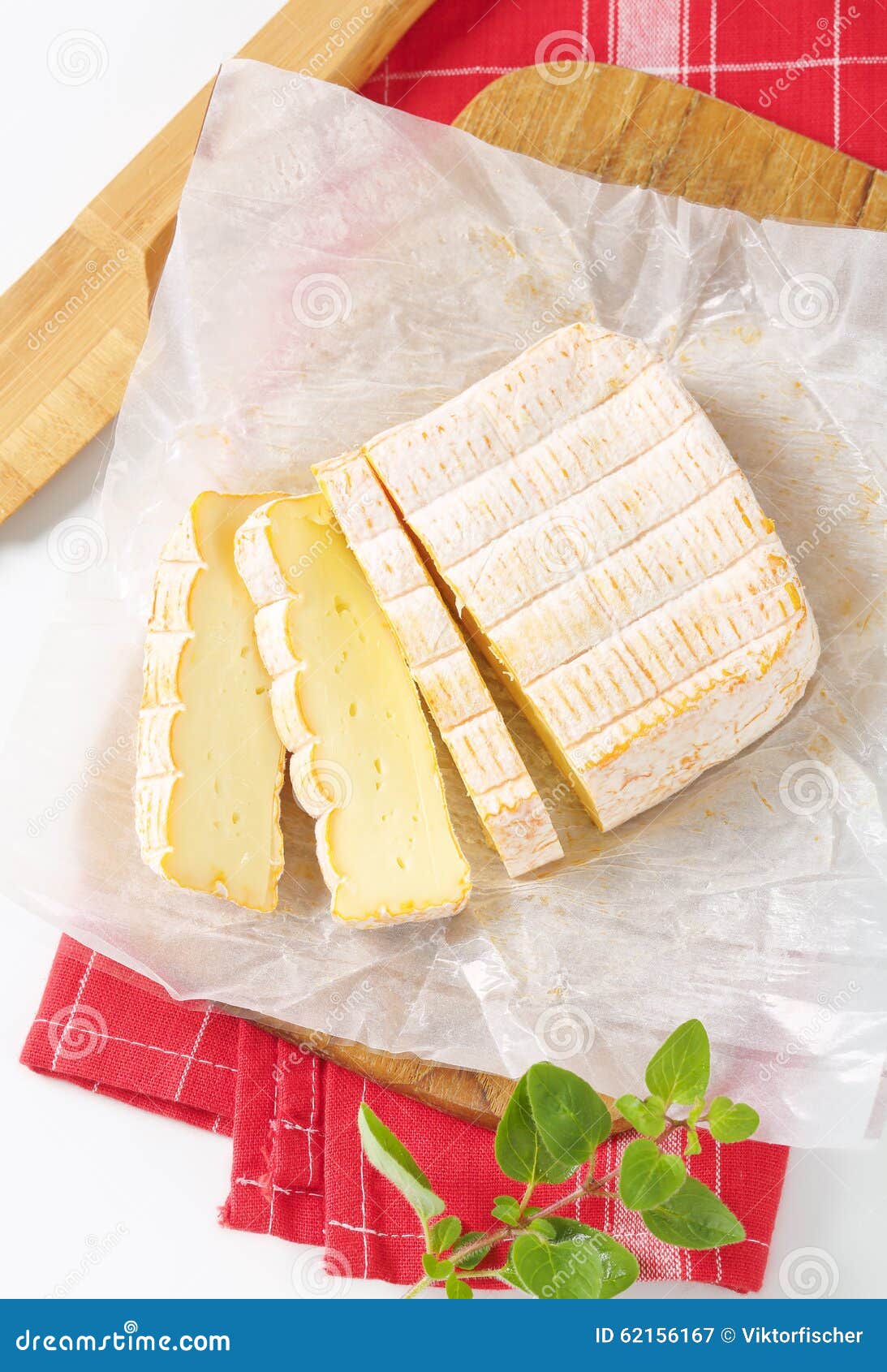 Sliced white rind cheese stock image. Image of gourmet - 62156167