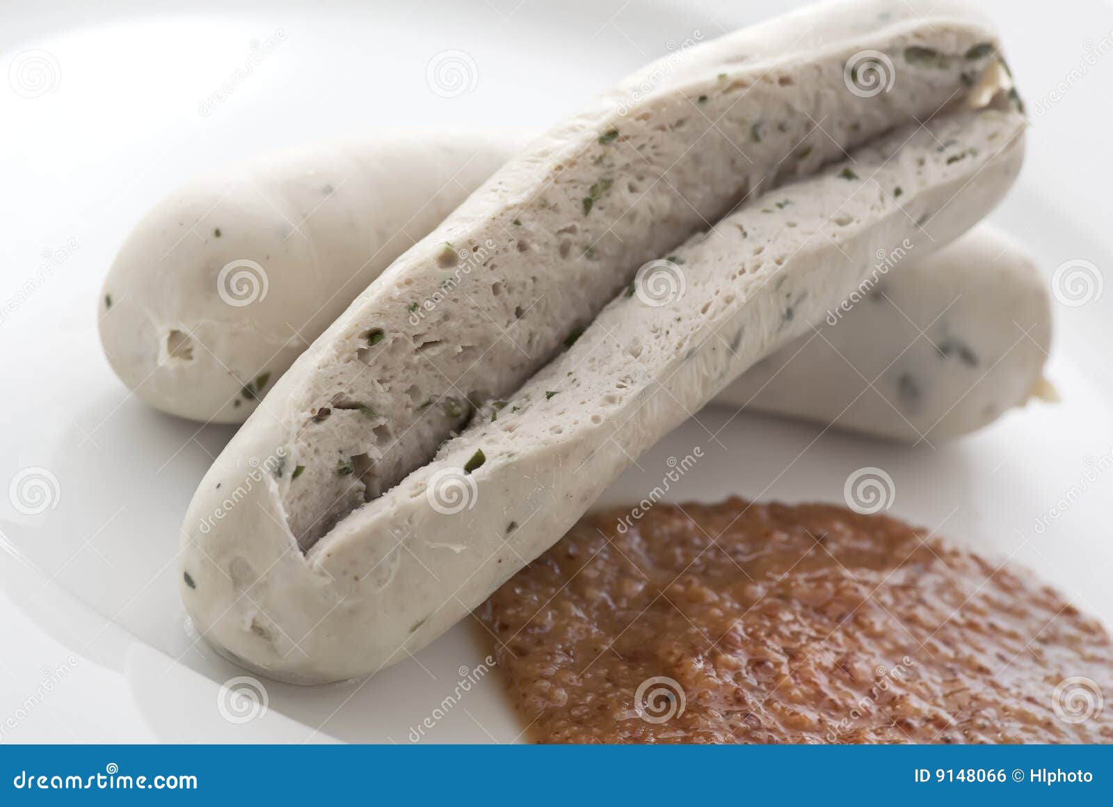 Sliced White Sausage stock photo. Image of sausage, gourmet - 9148066