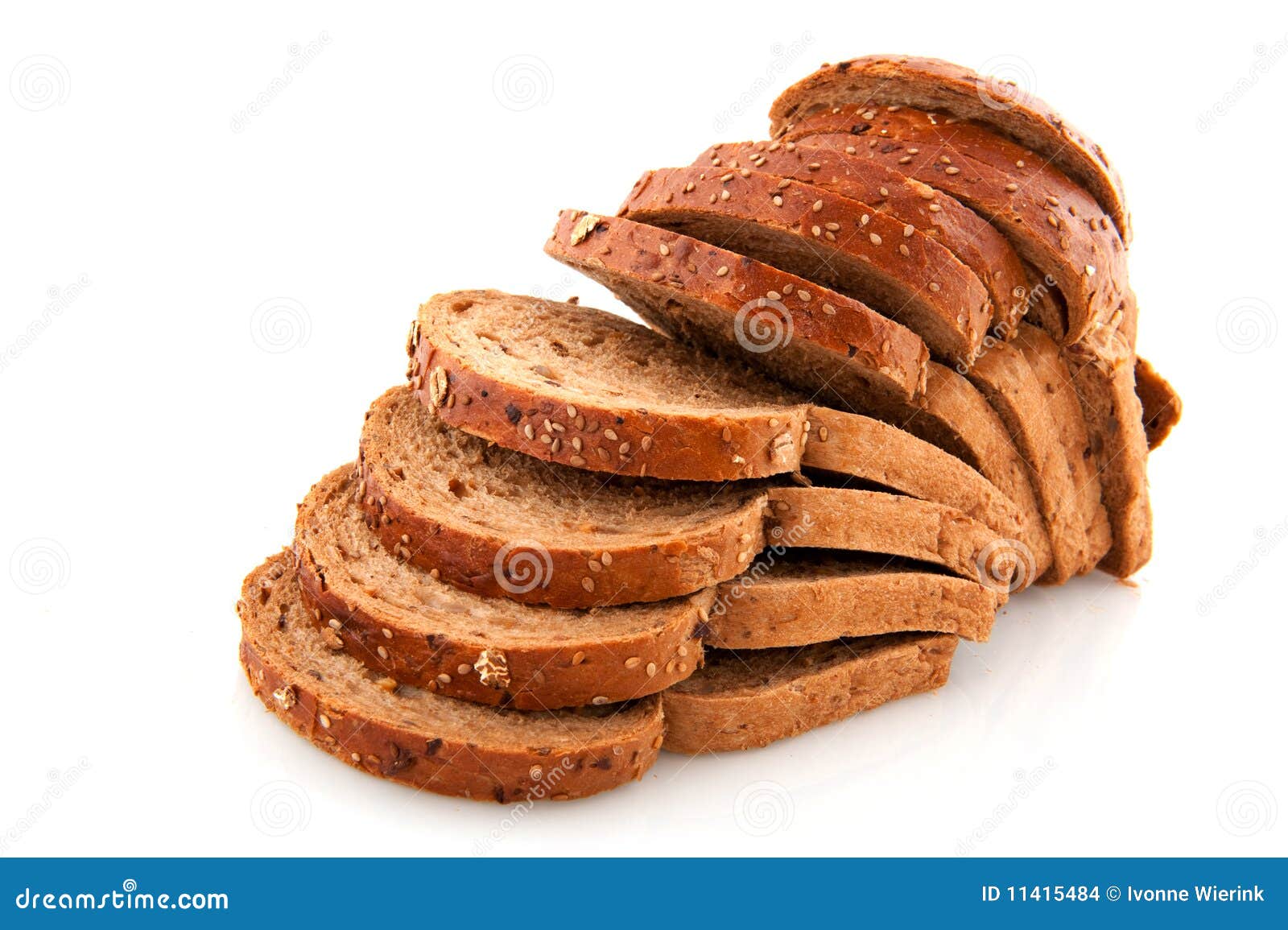 Sliced whole meal bread stock photo. Image of dark, grain - 11415484