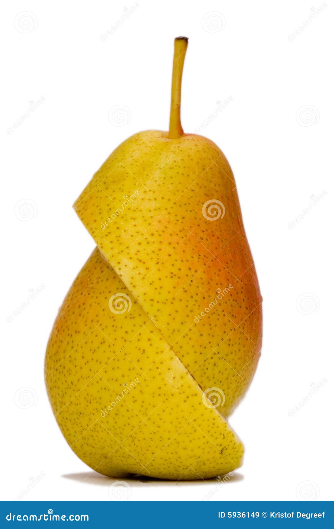 Sliced whole pear stock image. Image of white, fruit, delicious - 5936149