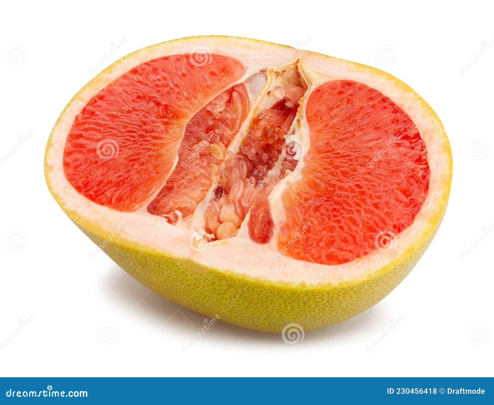 Sliced yellow grapefruit stock photo. Image of single - 230456418