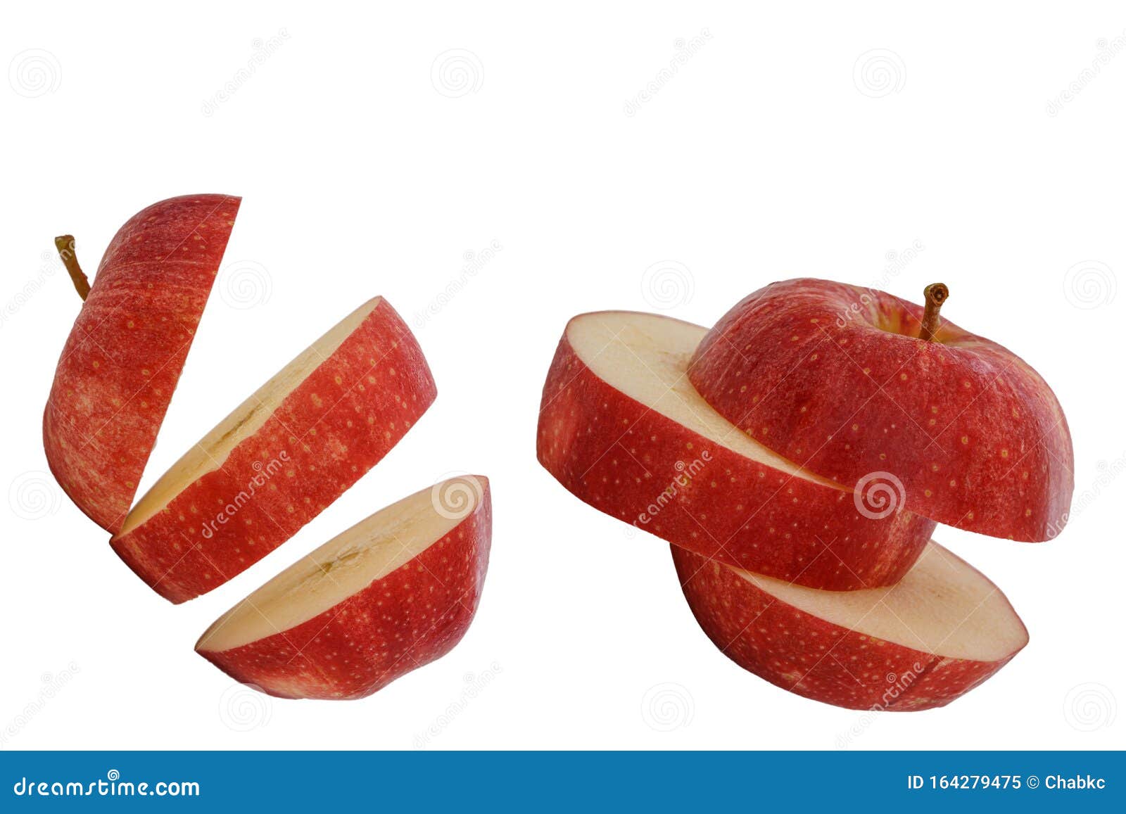 Slices apple cut stock image. Image of slices, nutritious - 164279475