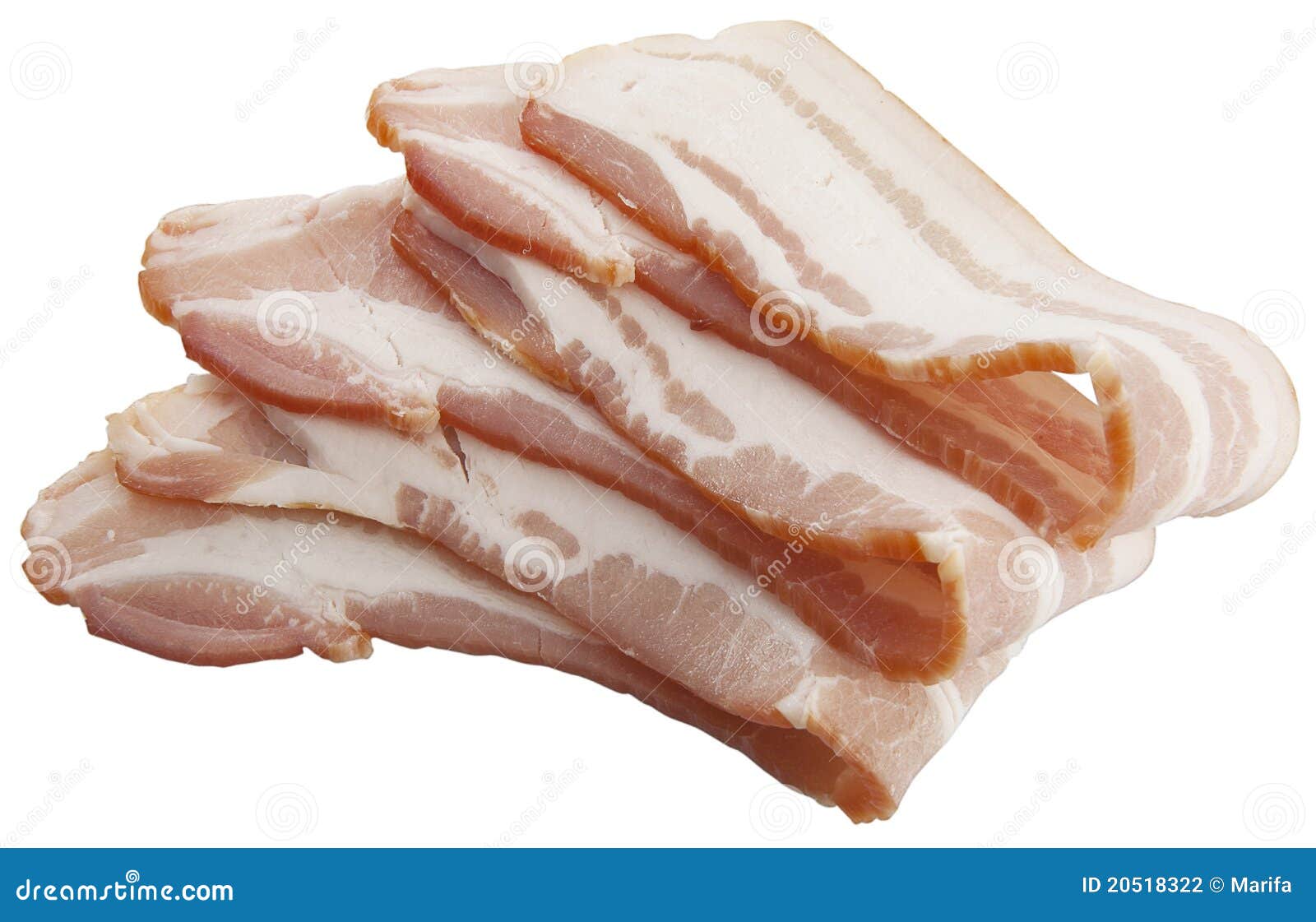 Slices of bacon stock photo. Image of slices, smoked - 20518322